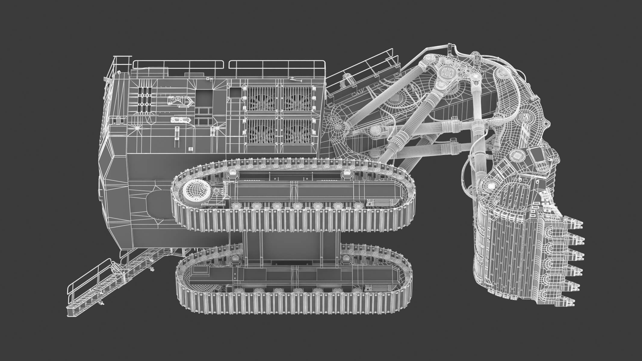 Cat 6060 Hydraulic Mining Shovels - 3D Model by frezzy