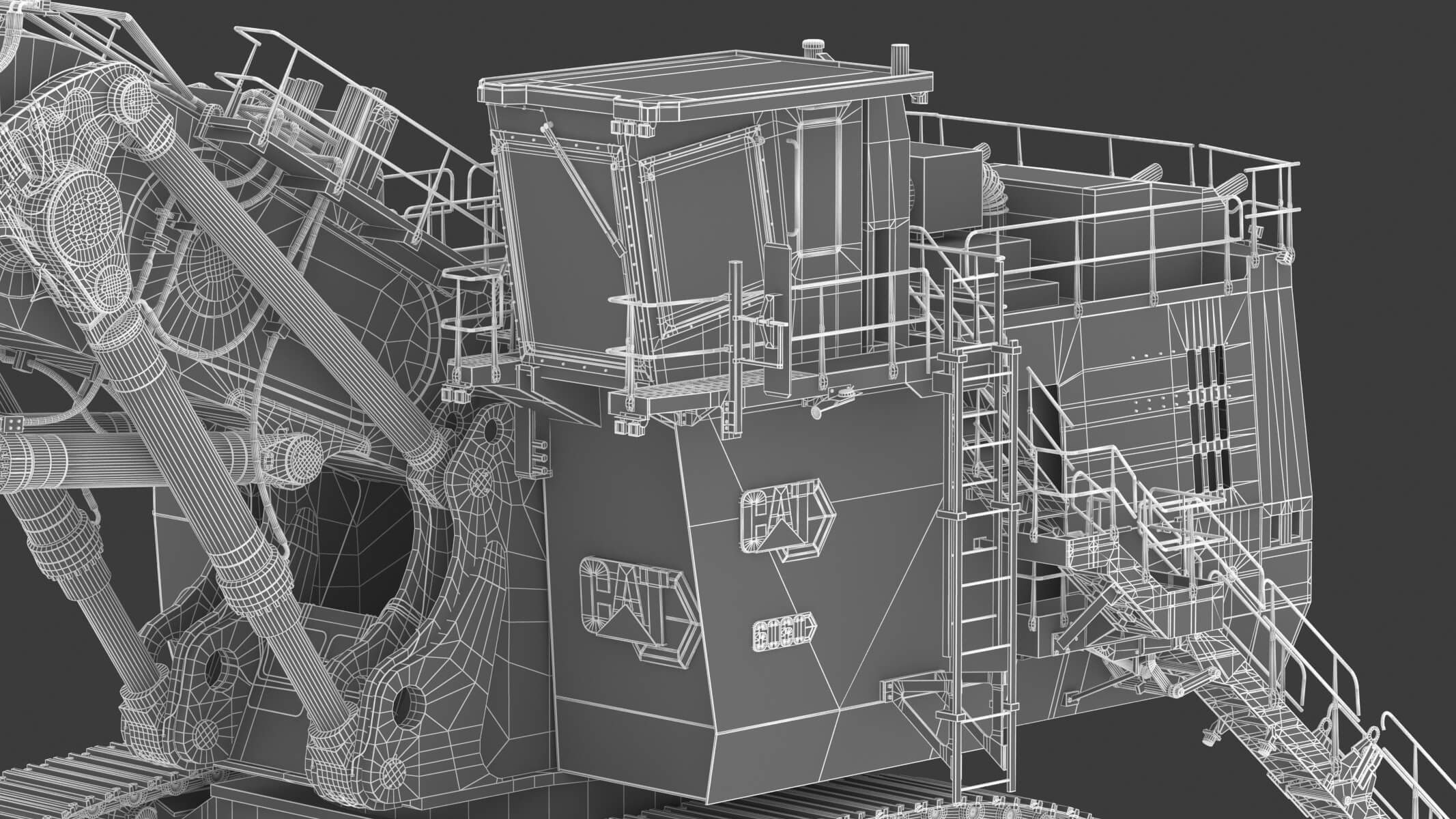 Cat 6060 Hydraulic Mining Shovels - 3D Model by frezzy