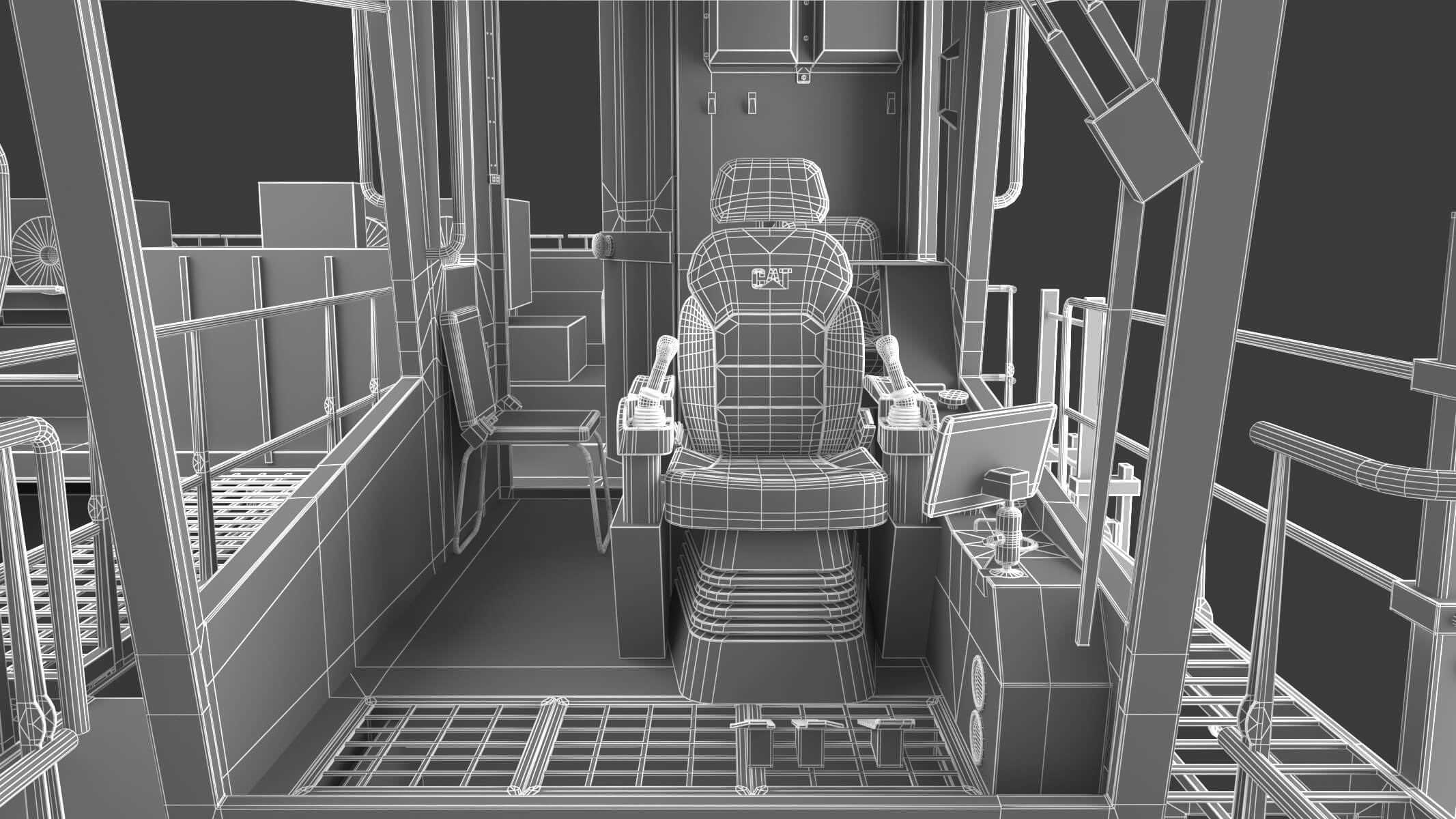 Cat 6060 Hydraulic Mining Shovels - 3D Model by frezzy