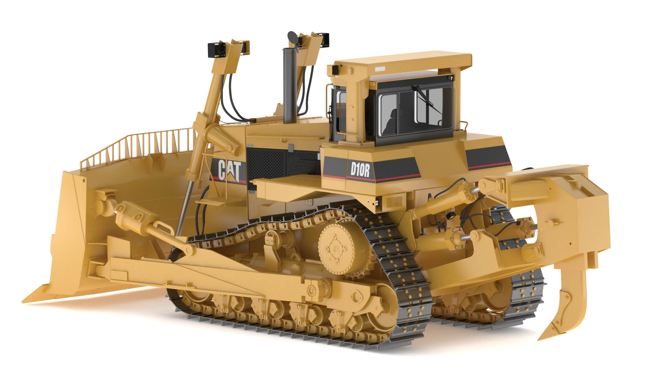 Cat Caterpillar D10 Dozer - 3D Model by frezzy