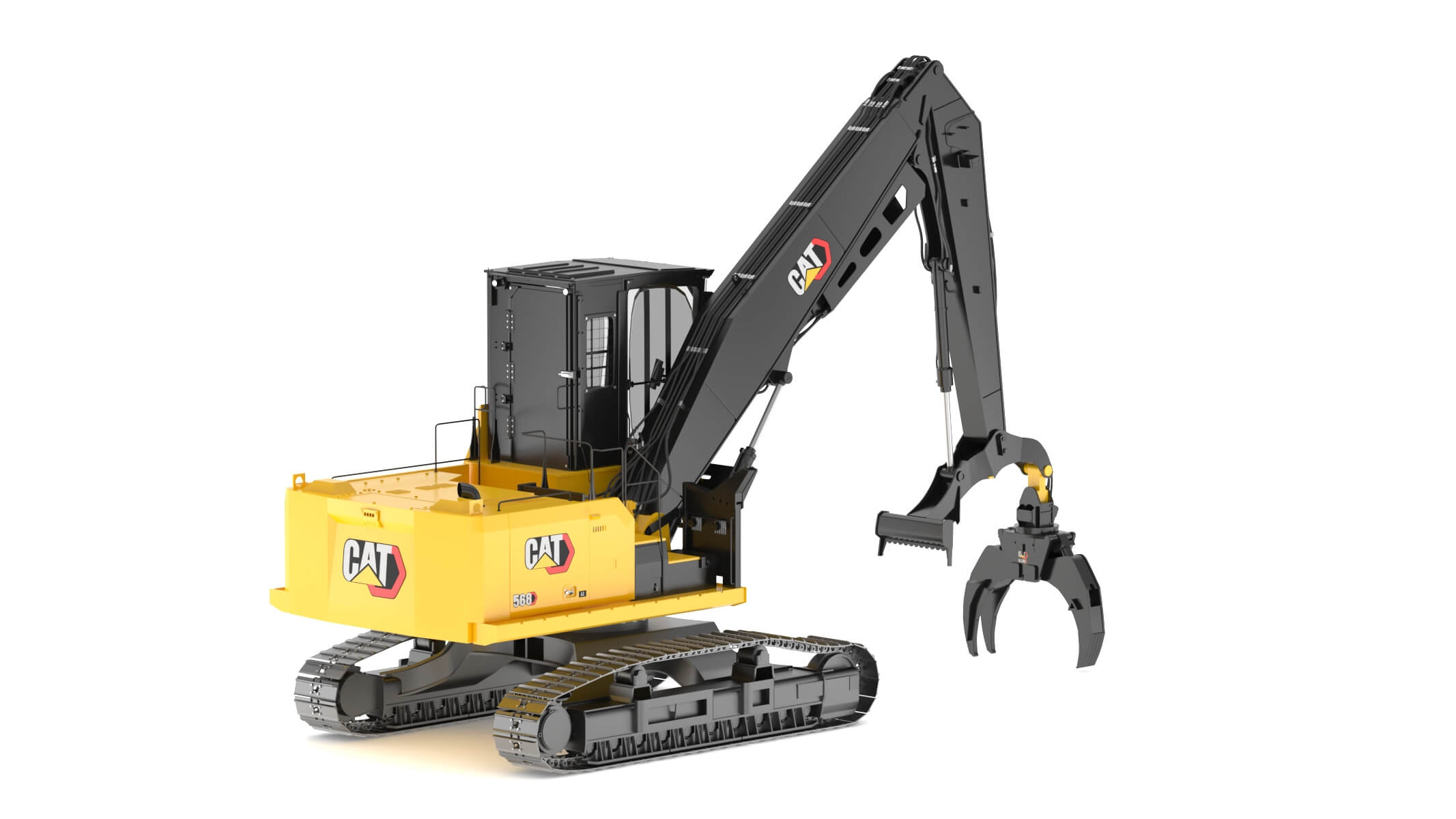 Cat FM568 General Forest and Log Loader Machine - 3D Model by frezzy