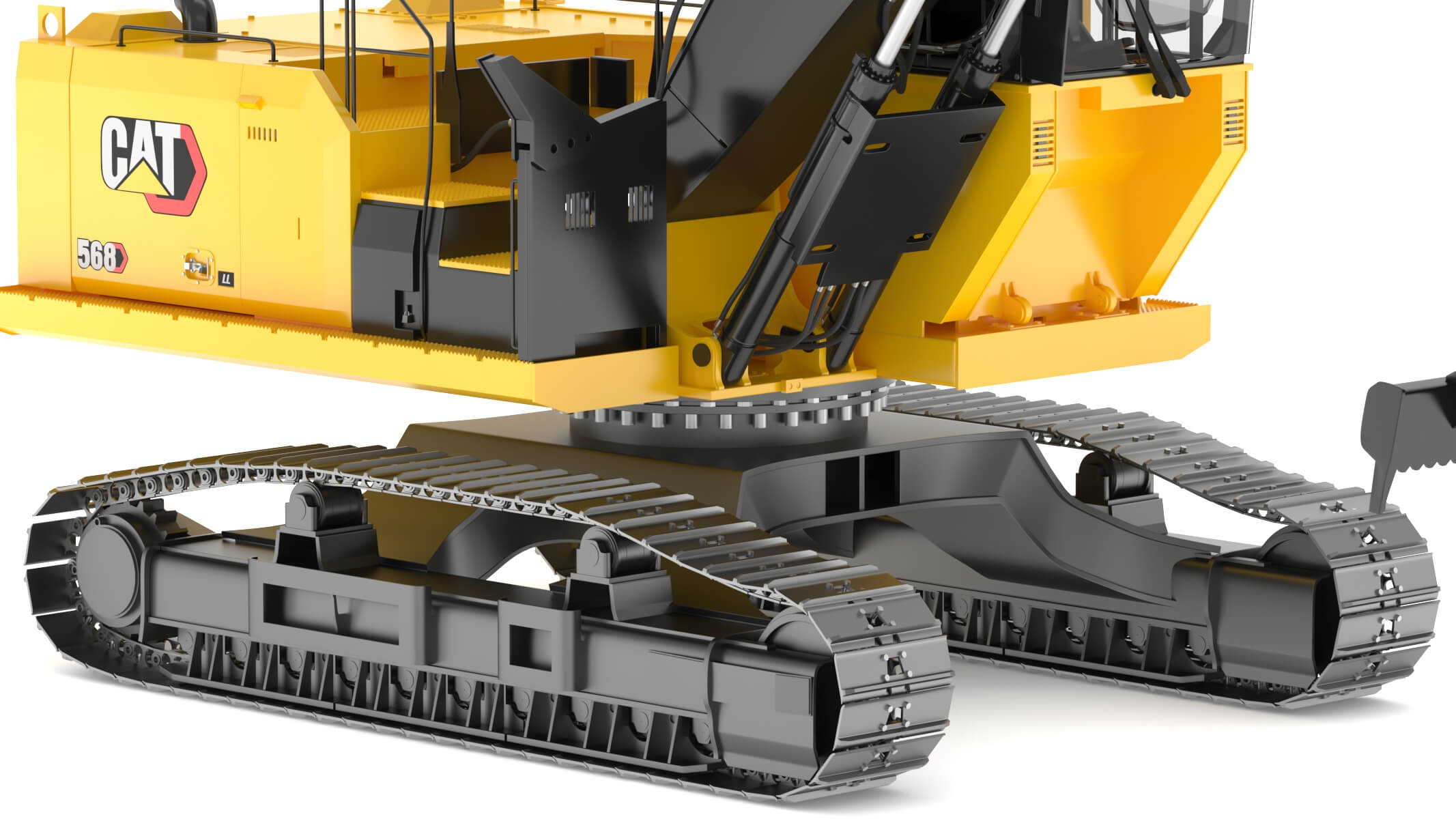 Cat FM568 General Forest and Log Loader Machine - 3D Model by frezzy