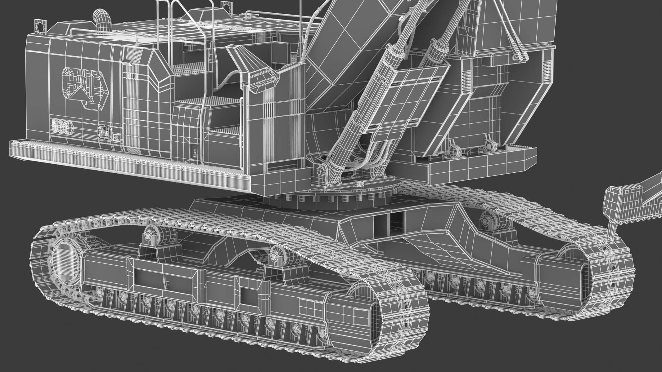 Cat FM568 General Forest and Log Loader Machine - 3D Model by frezzy