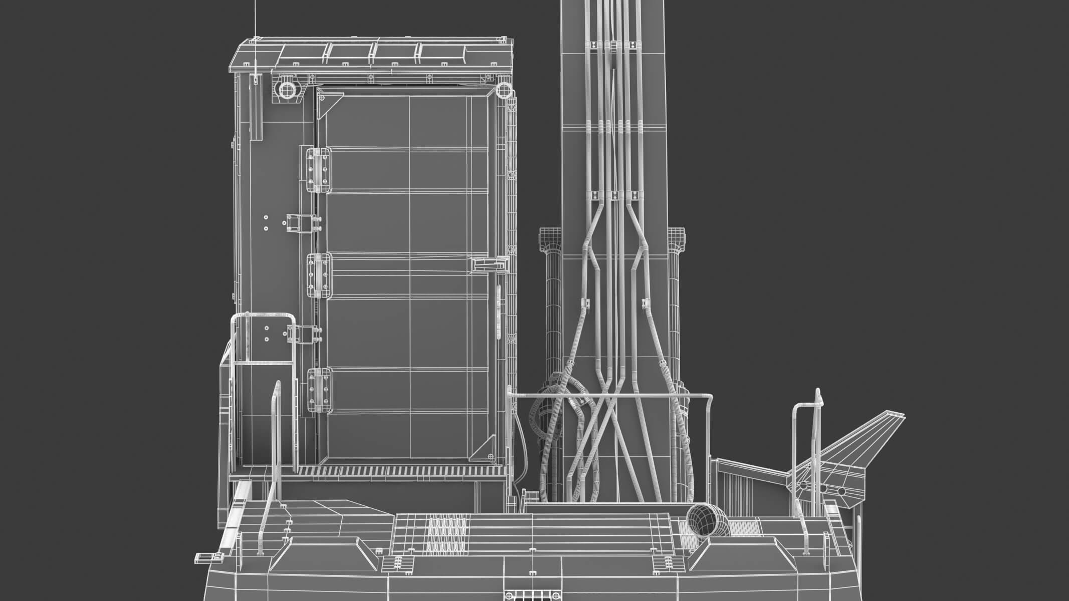 Cat FM568 General Forest and Log Loader Machine - 3D Model by frezzy