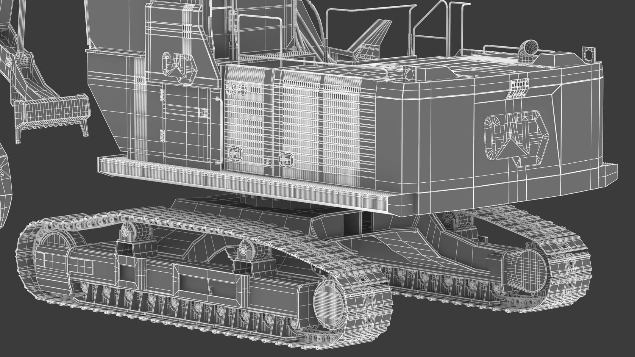 Cat FM568 General Forest and Log Loader Machine - 3D Model by frezzy