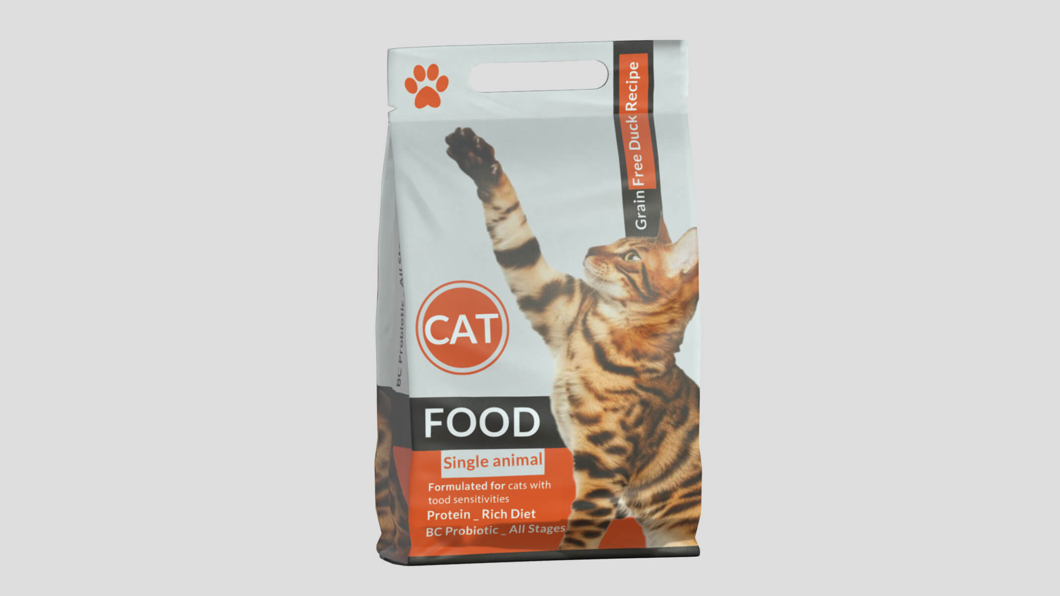 Cat Food Pack Low Poly - 3D Model by frezzy