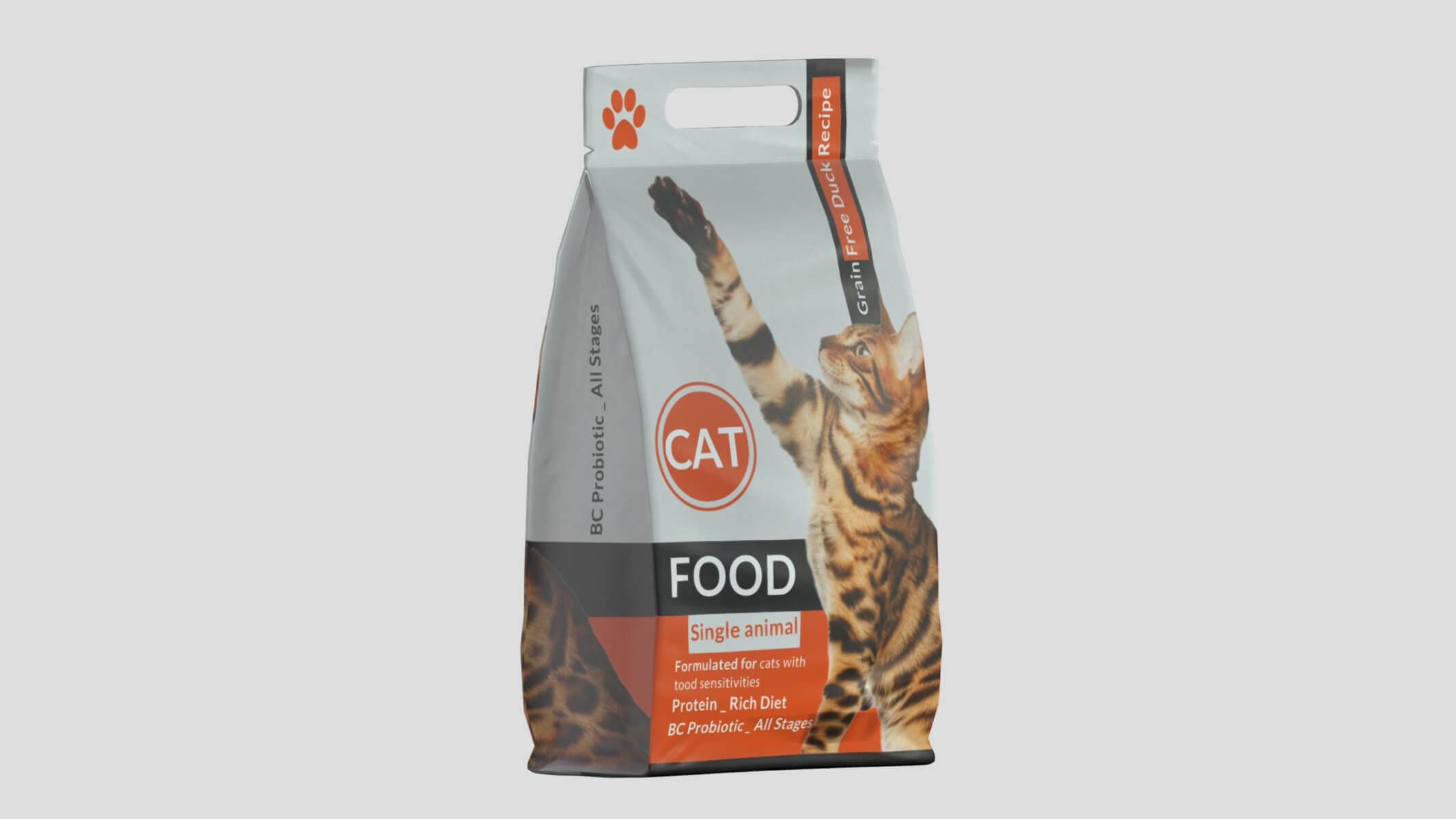 Cat Food Pack Low Poly - 3D Model by frezzy