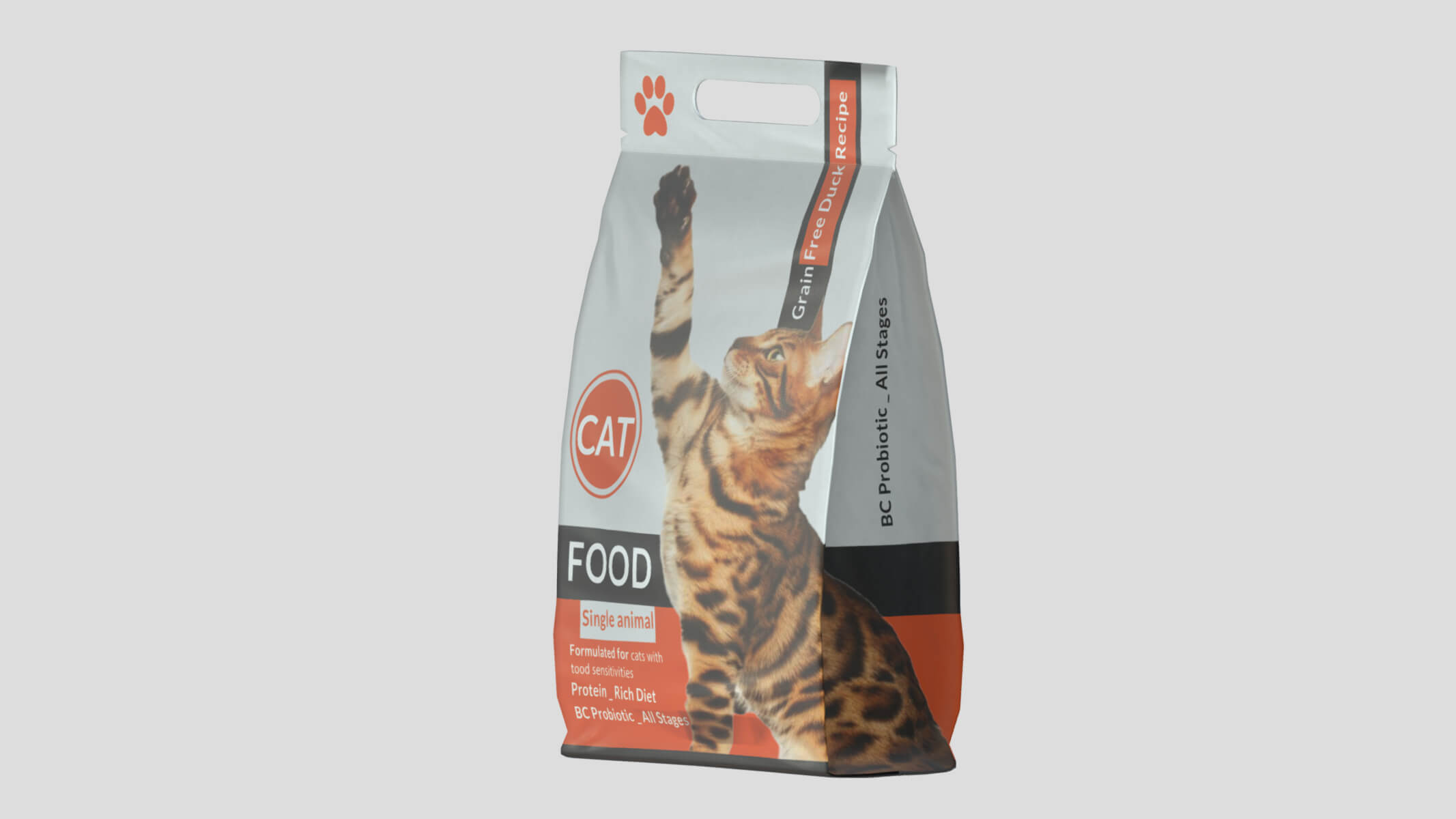 Cat Food Pack Low Poly - 3D Model by frezzy