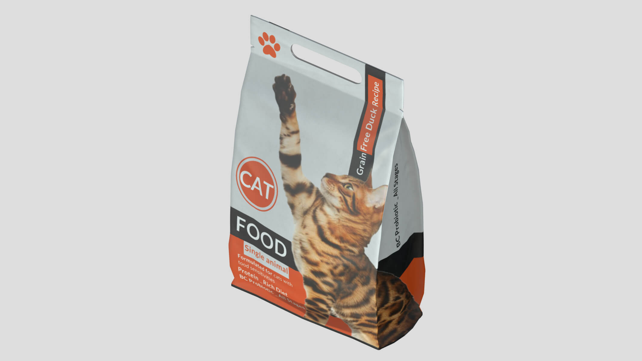 Cat Food Pack Low Poly - 3D Model by frezzy