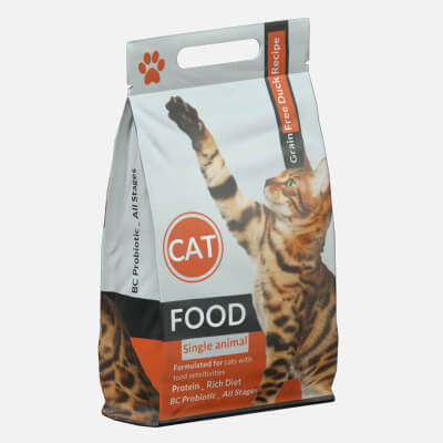 Cat Food Pack Low Poly - 3D Model by frezzy
