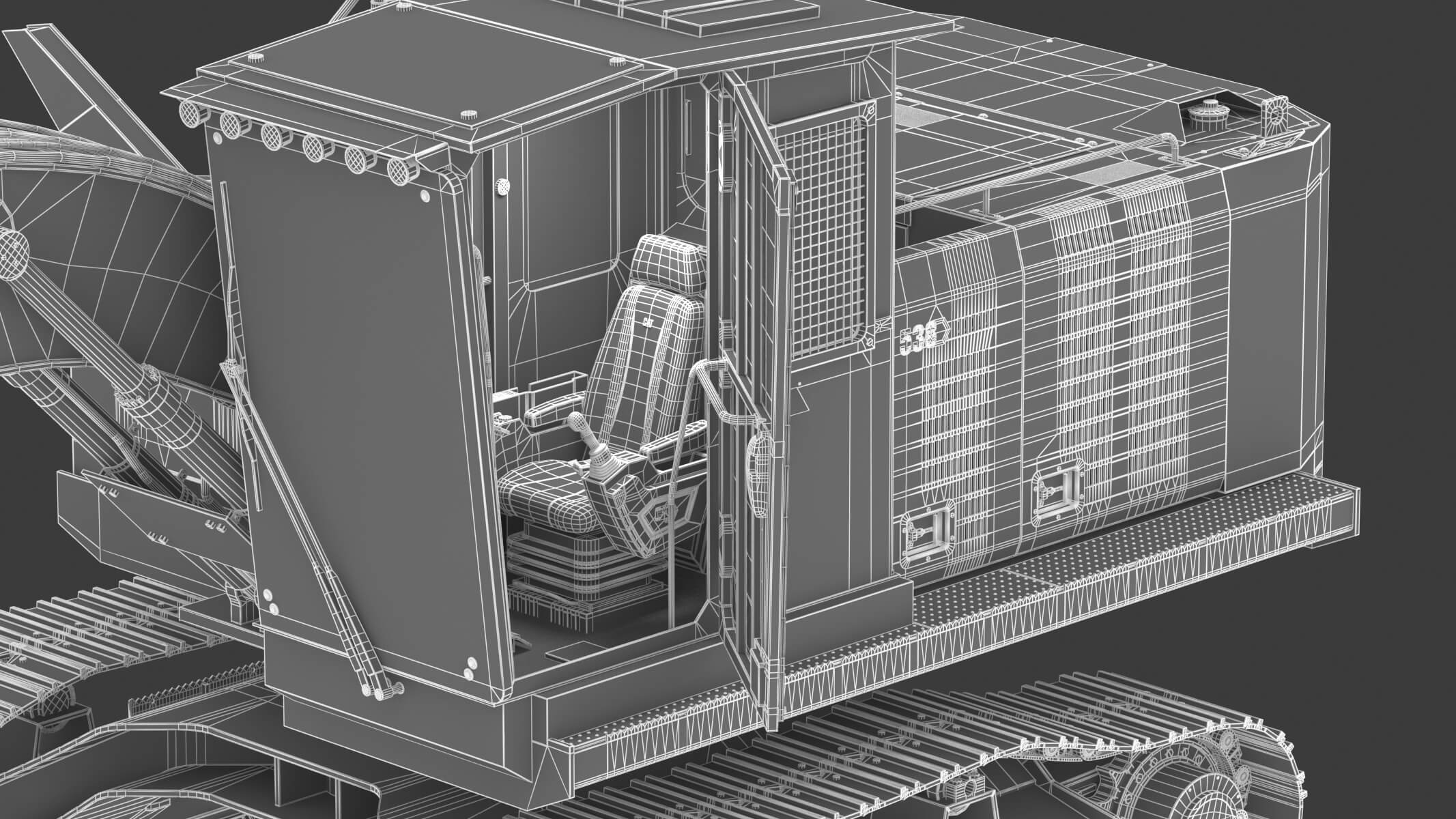 Cat Forest Machines FM538 Gf FM538 Ll - 3D Model by frezzy