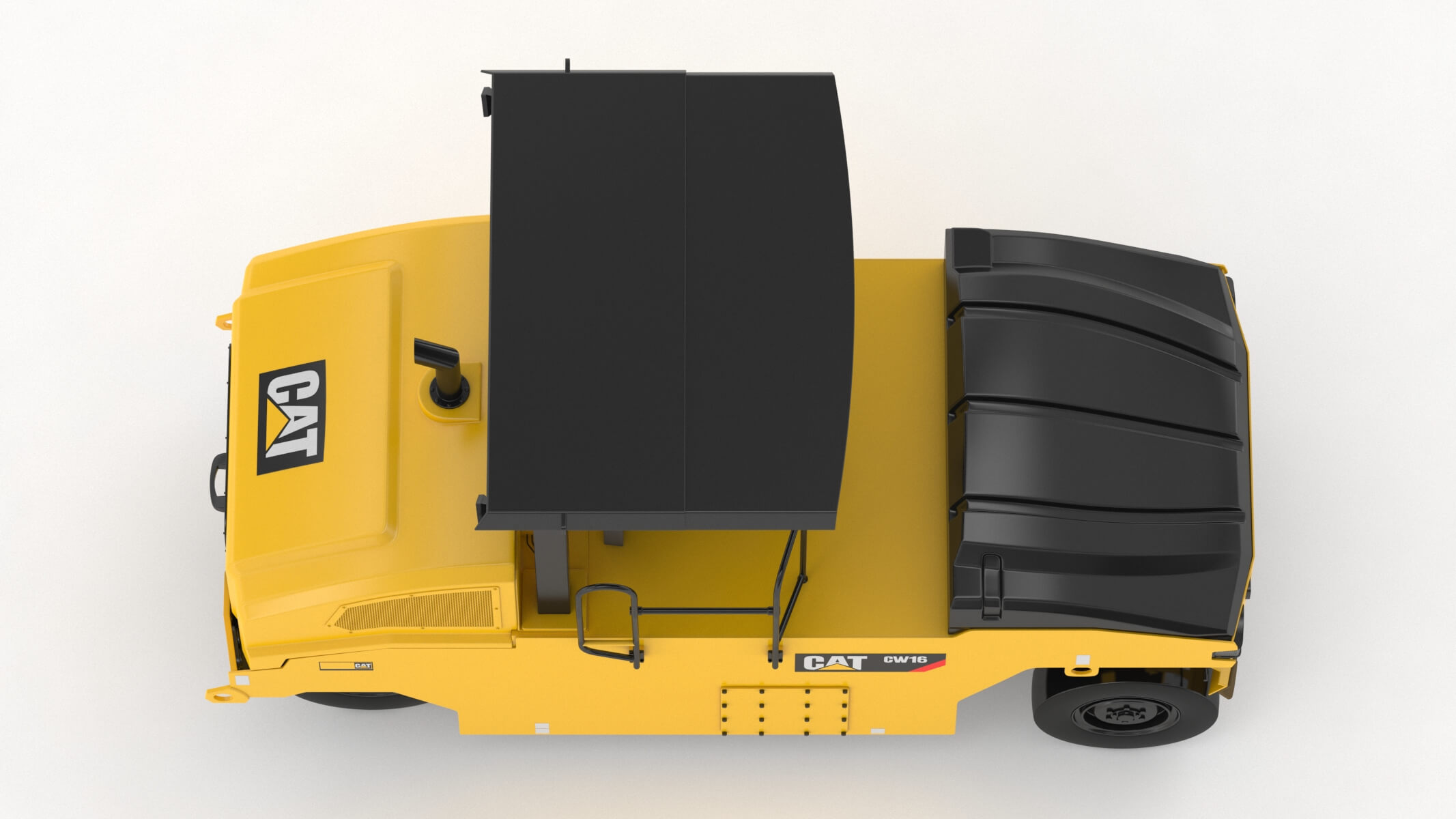 Cat Pneumatic Rollers CW16 11-Wheel 3D Model by frezzy