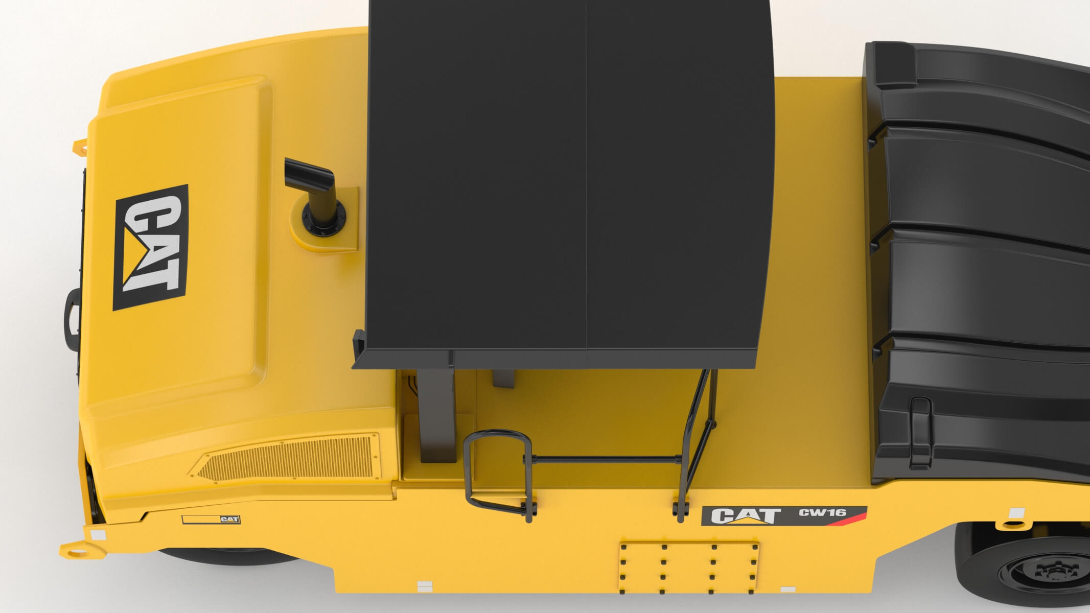 Cat Pneumatic Rollers CW16 11-Wheel 3D Model by frezzy