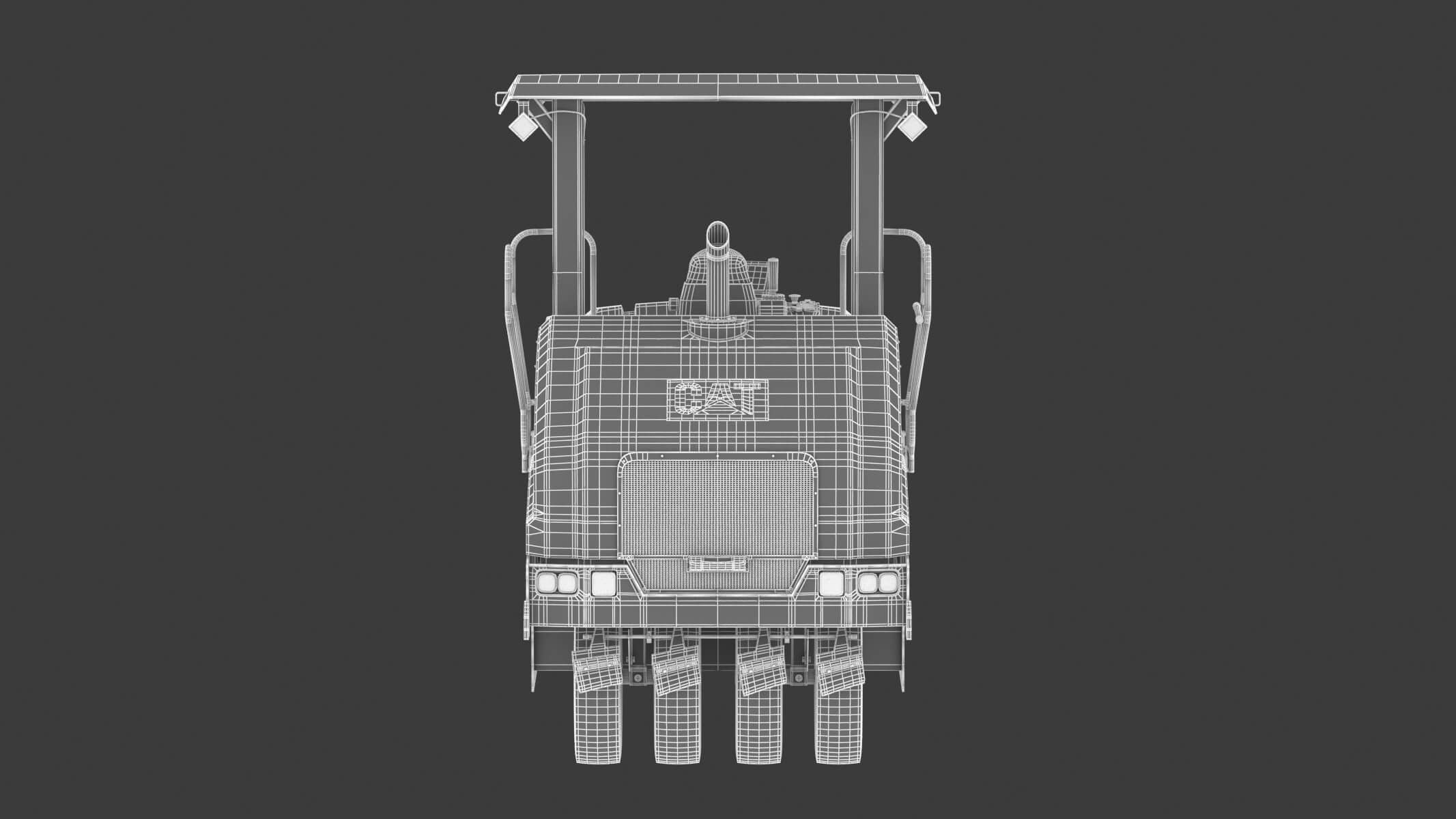 Cat Pneumatic Rollers CW16 11-Wheel 3D Model by frezzy