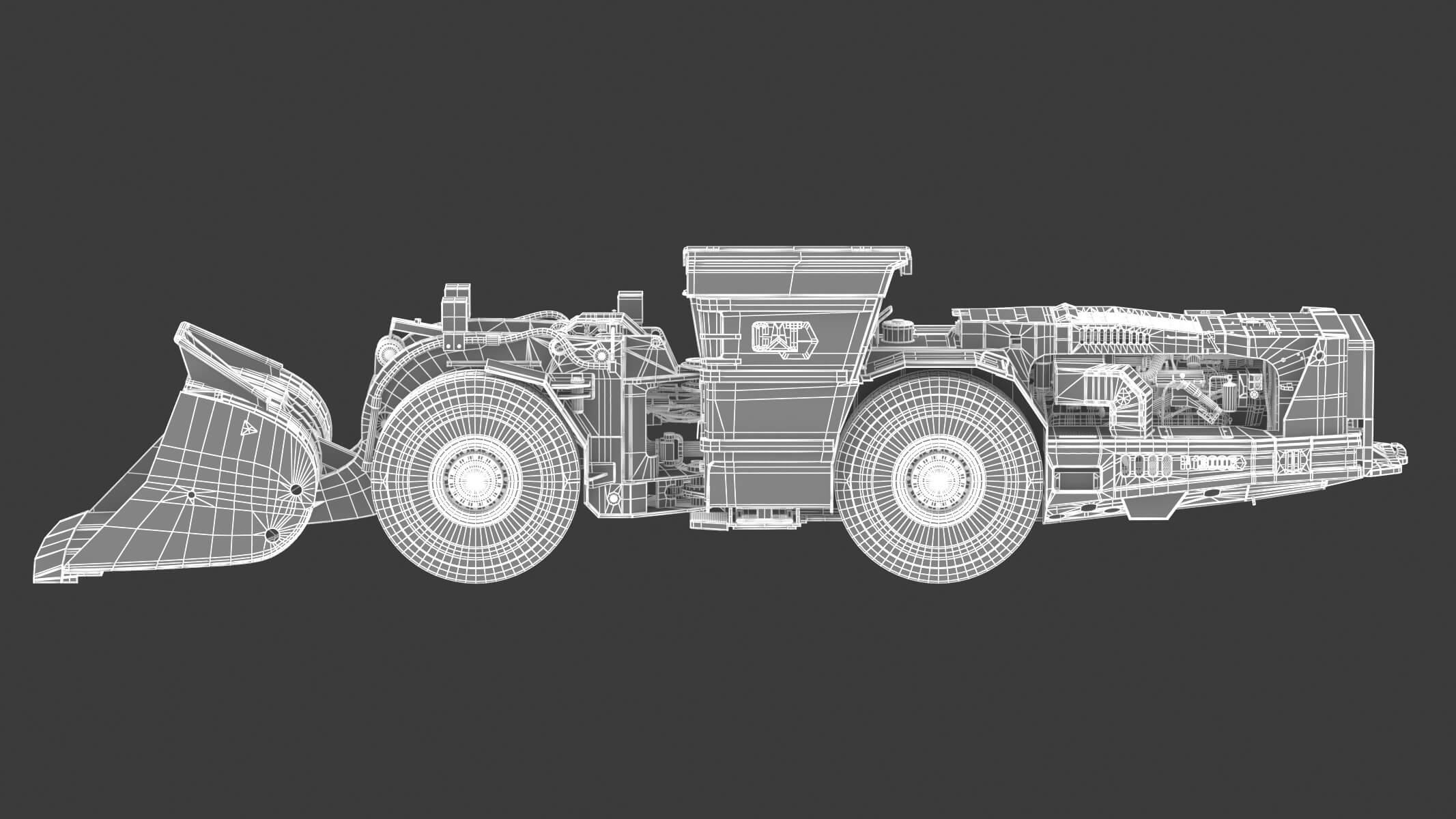 Cat Underground Mining Load Haul Dump (LHD) Loaders R1300G - 3D Model by frezzy