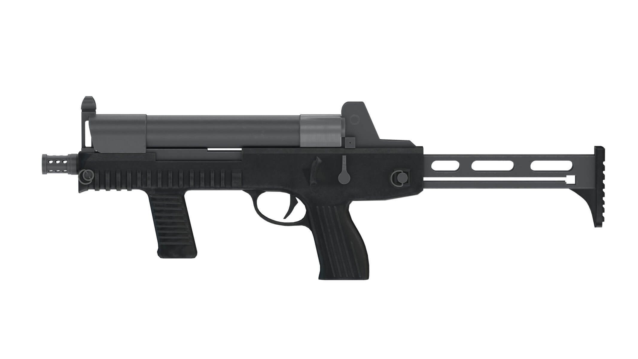 CF 05 Submachine Gun Low Poly - 3D Model by frezzy
