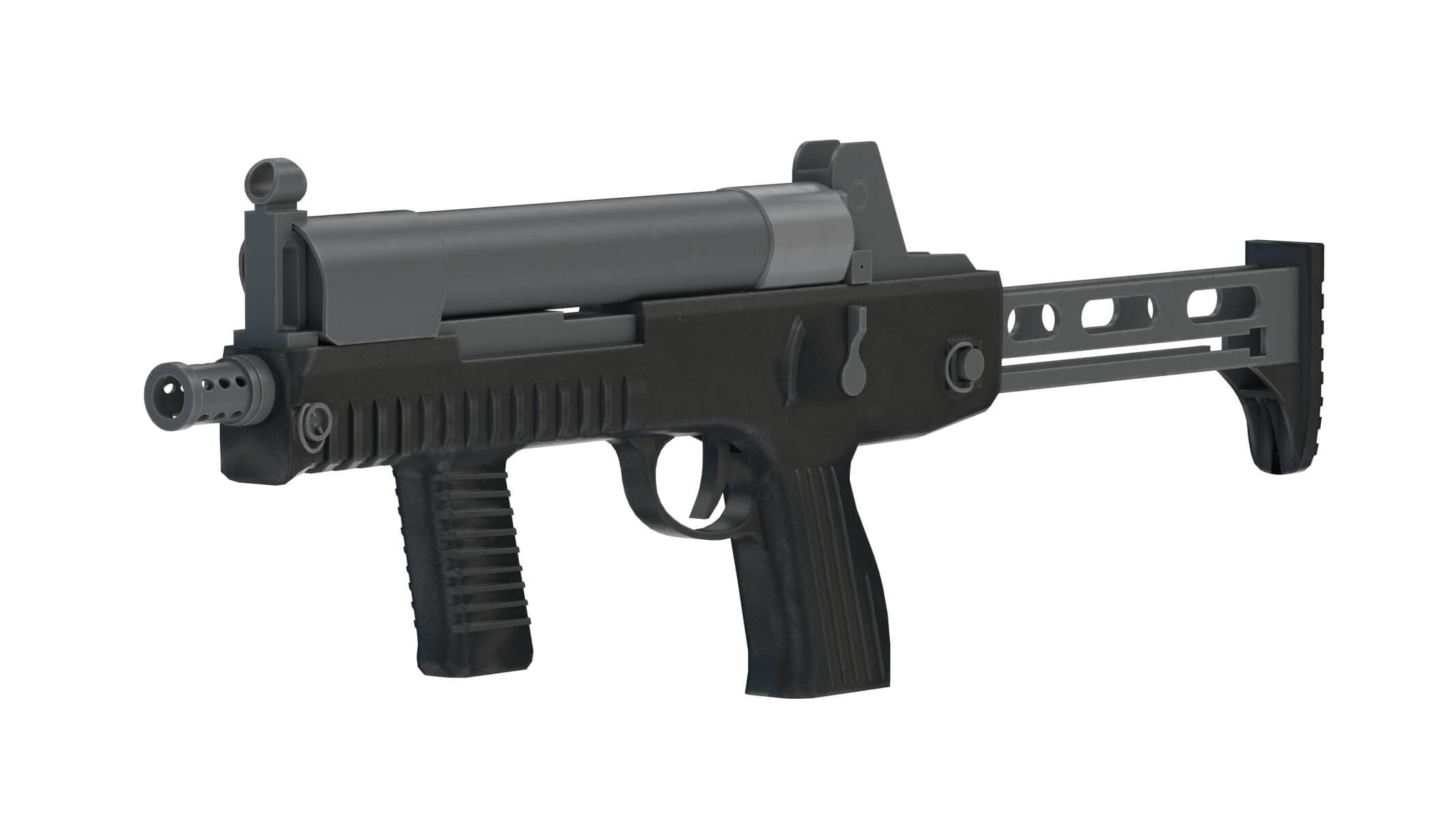 CF 05 Submachine Gun Low Poly - 3D Model by frezzy