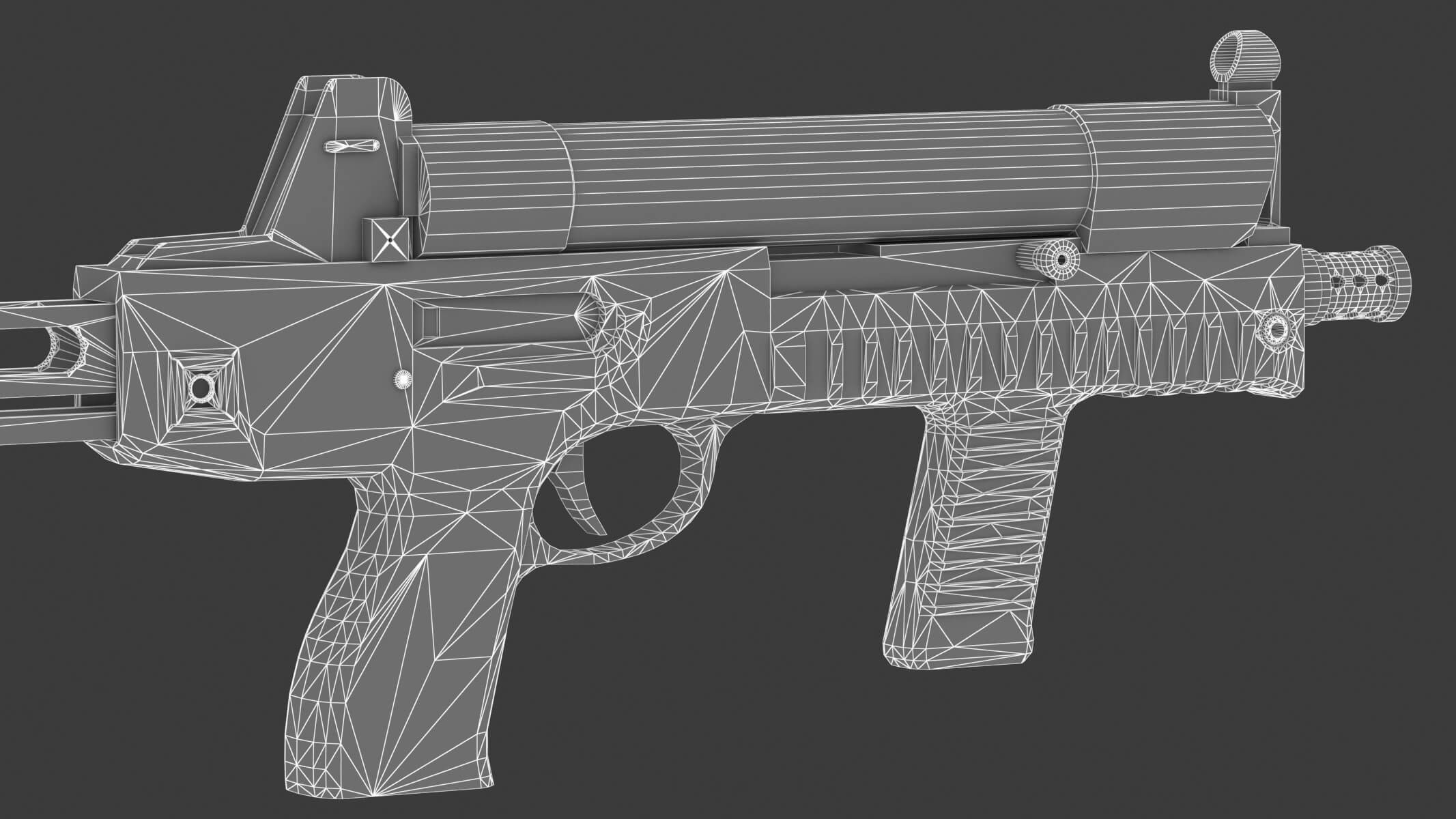 CF 05 Submachine Gun Low Poly - 3D Model by frezzy