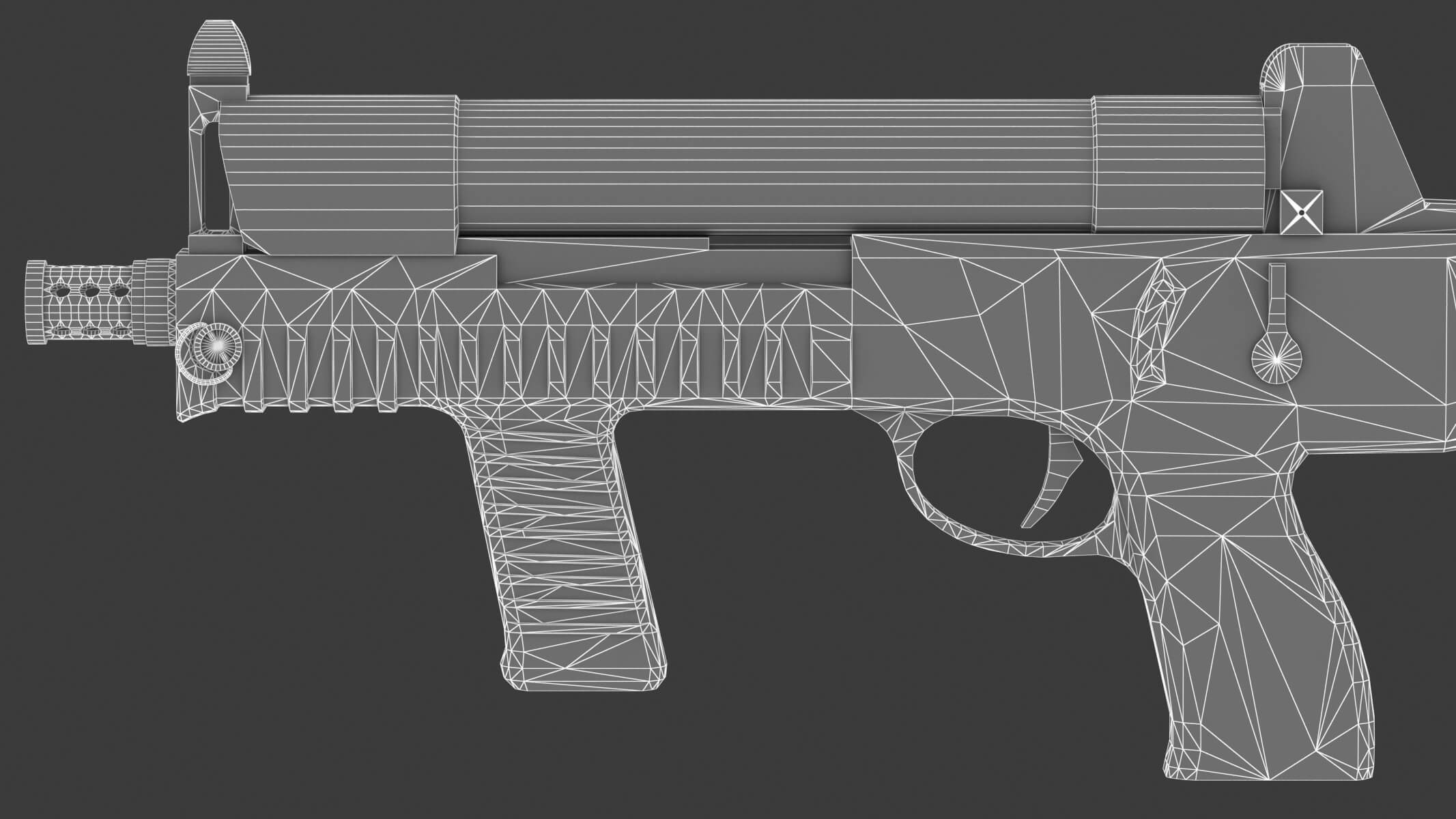 CF 05 Submachine Gun Low Poly - 3D Model by frezzy