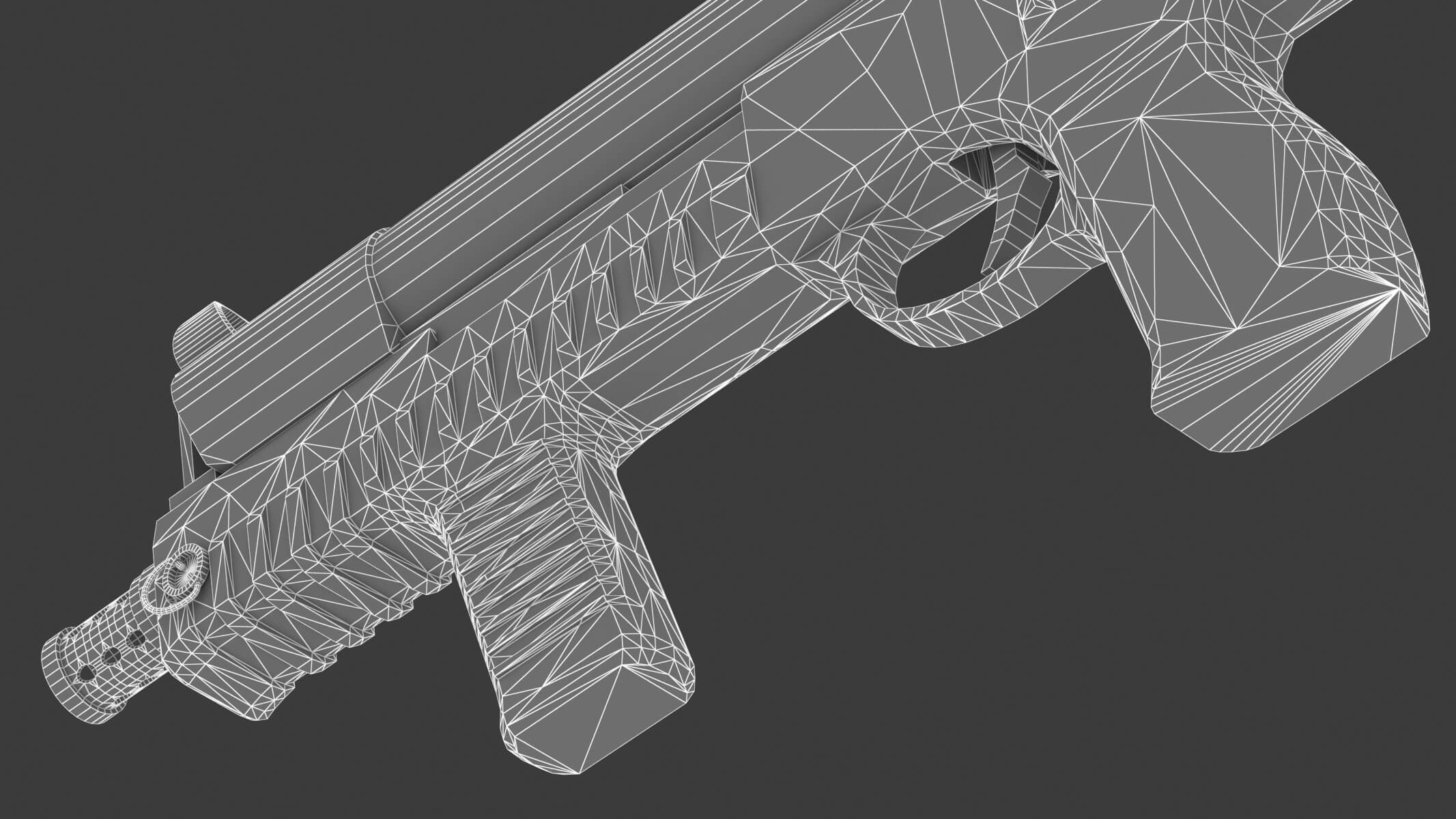 CF 05 Submachine Gun Low Poly - 3D Model by frezzy