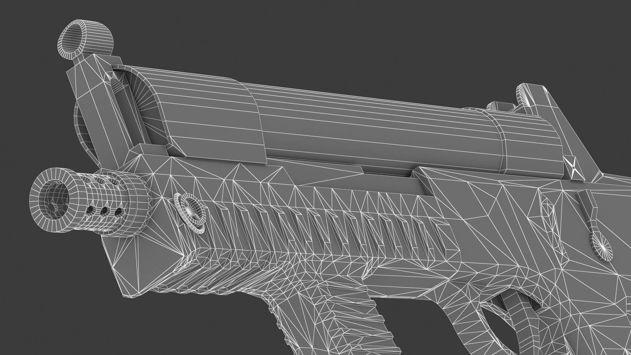 CF 05 Submachine Gun Low Poly - 3D Model by frezzy