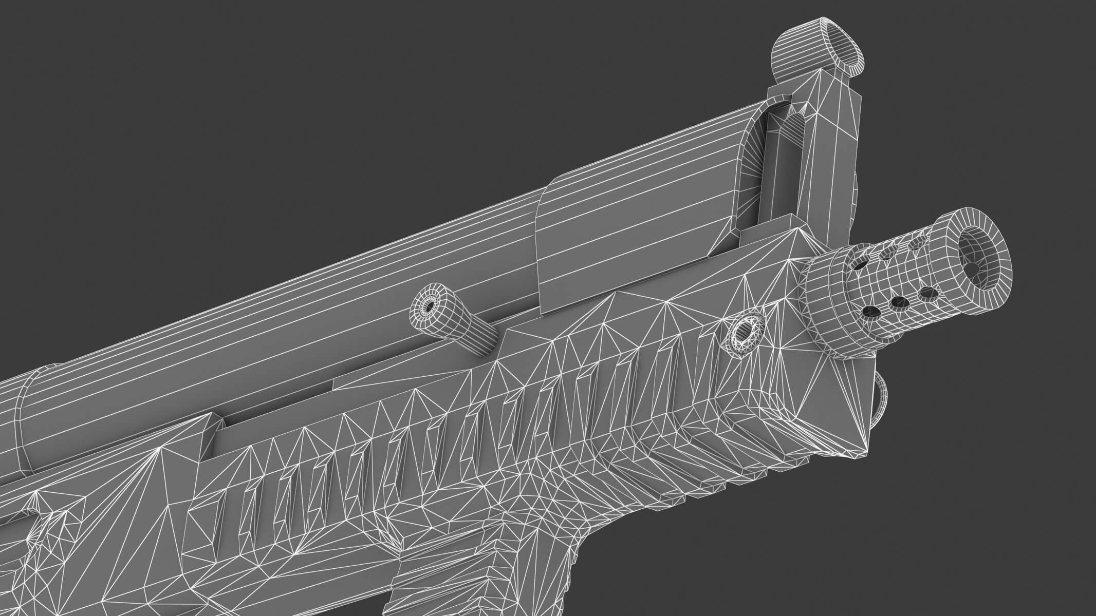 CF 05 Submachine Gun Low Poly - 3D Model by frezzy