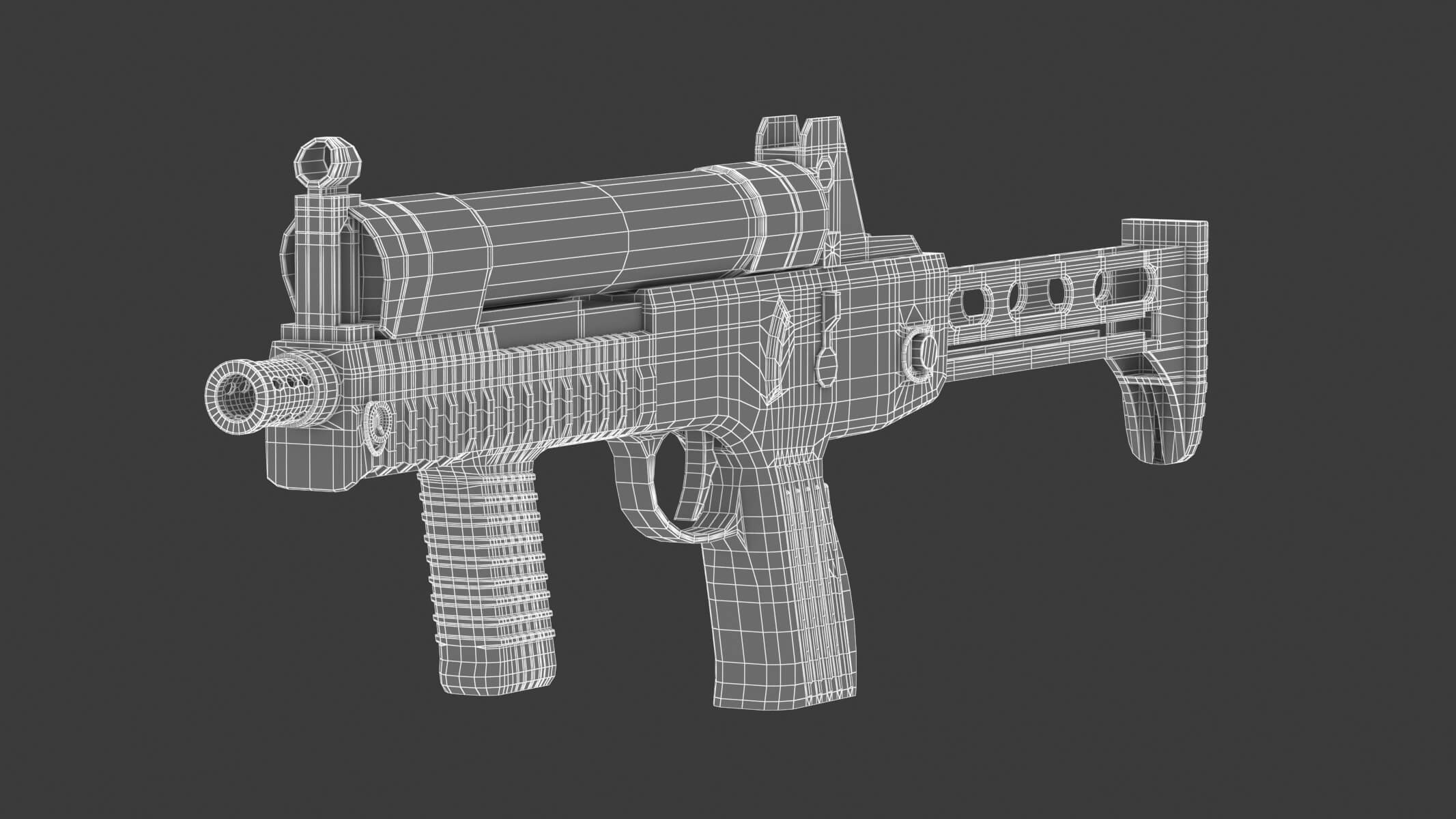 CF-05 Submachine Gun 3D Model by frezzy