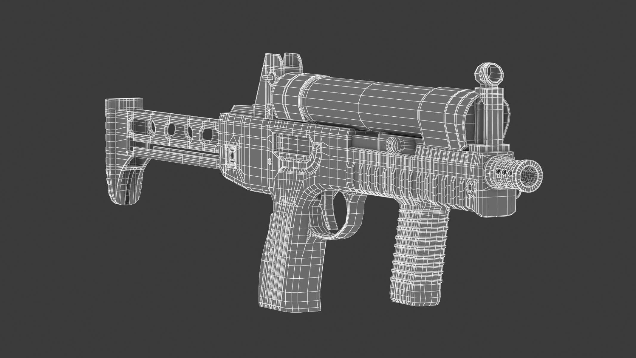 CF-05 Submachine Gun 3D Model by frezzy