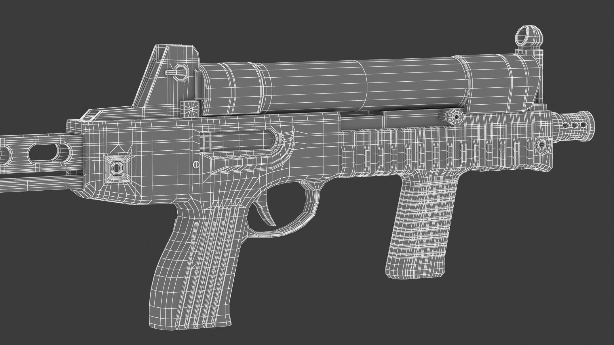 CF-05 Submachine Gun 3D Model by frezzy
