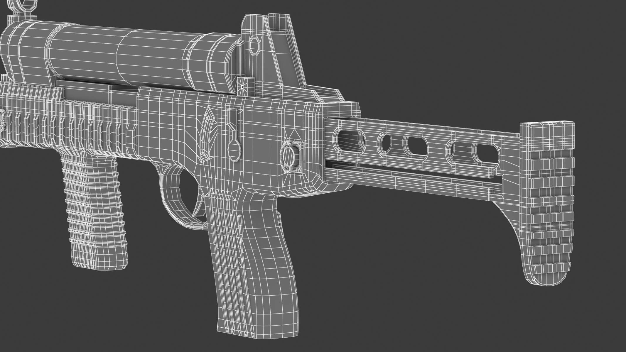 CF-05 Submachine Gun 3D Model by frezzy
