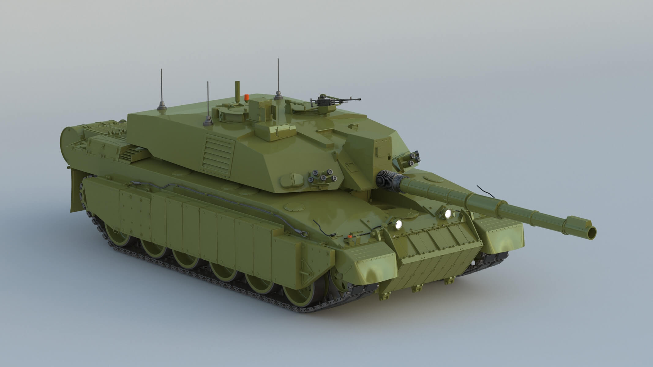 Challenger 2 - 3D Model by frezzy