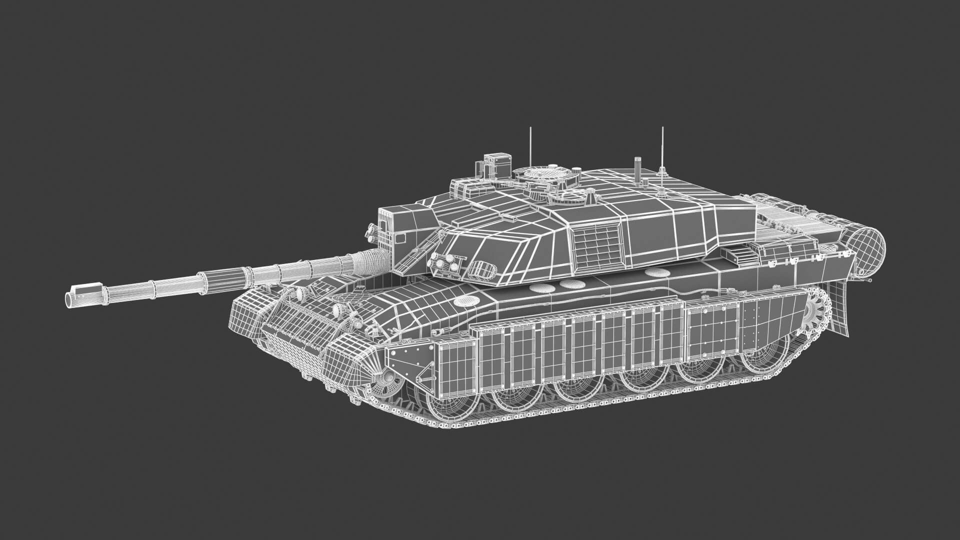 Challenger 2 - 3D Model by frezzy