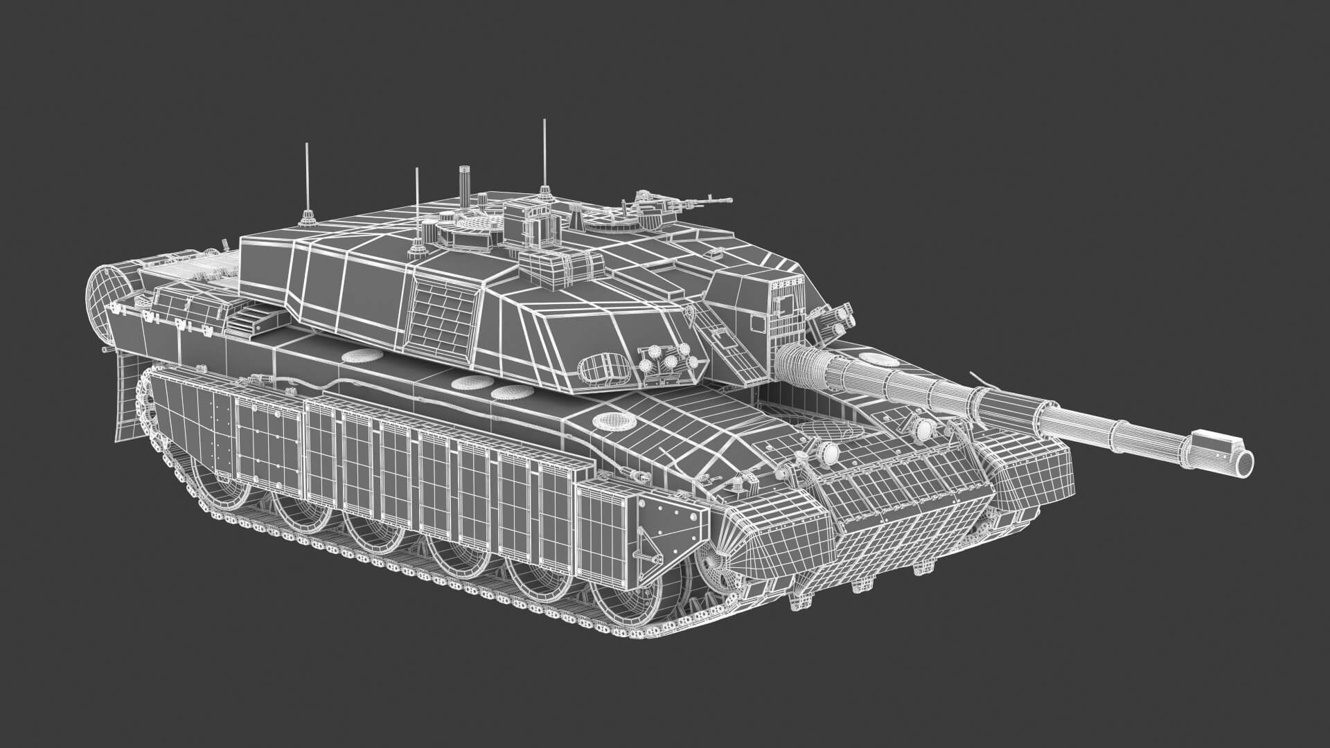 Challenger 2 - 3D Model by frezzy