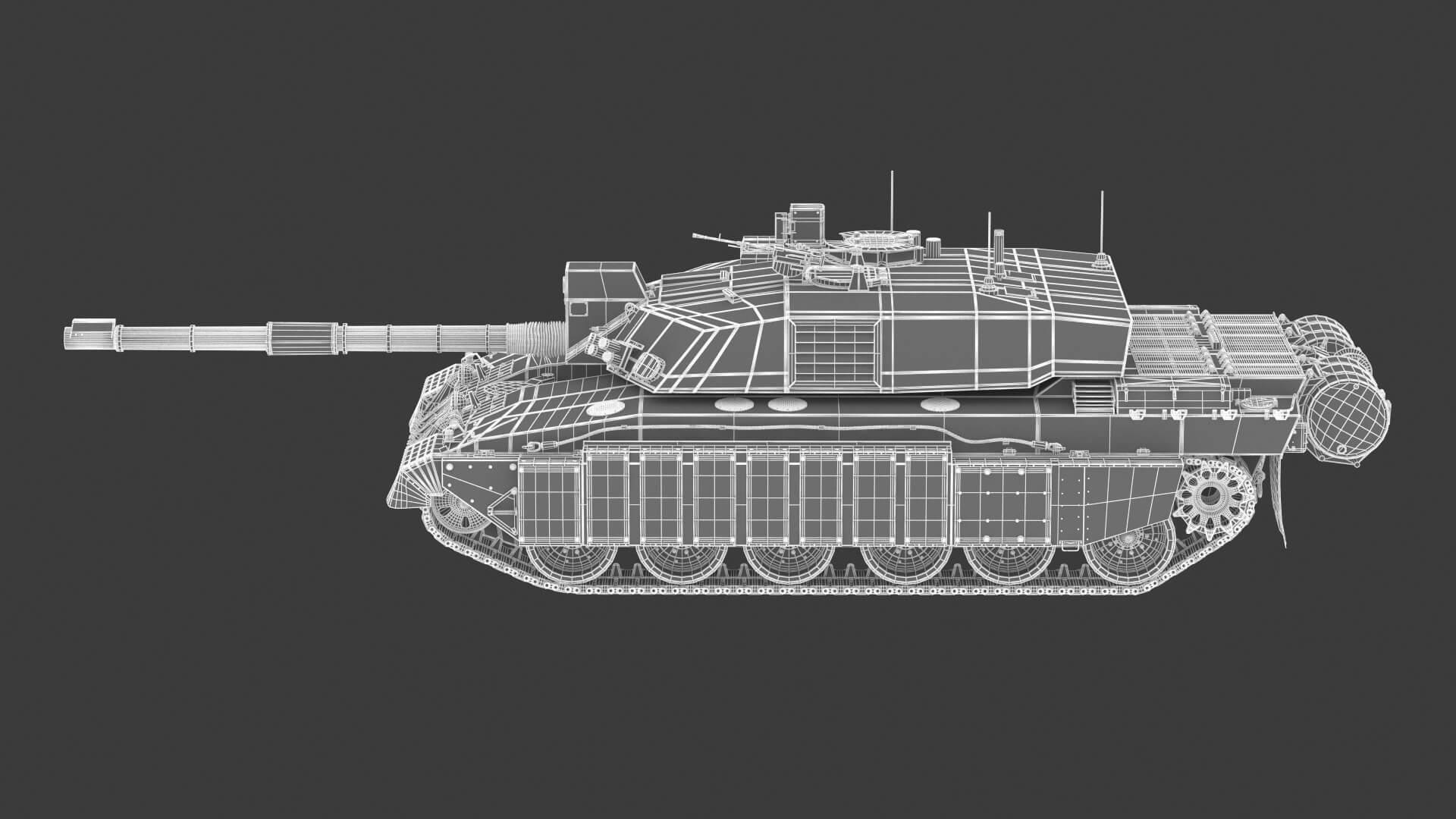 Challenger 2 - 3D Model by frezzy