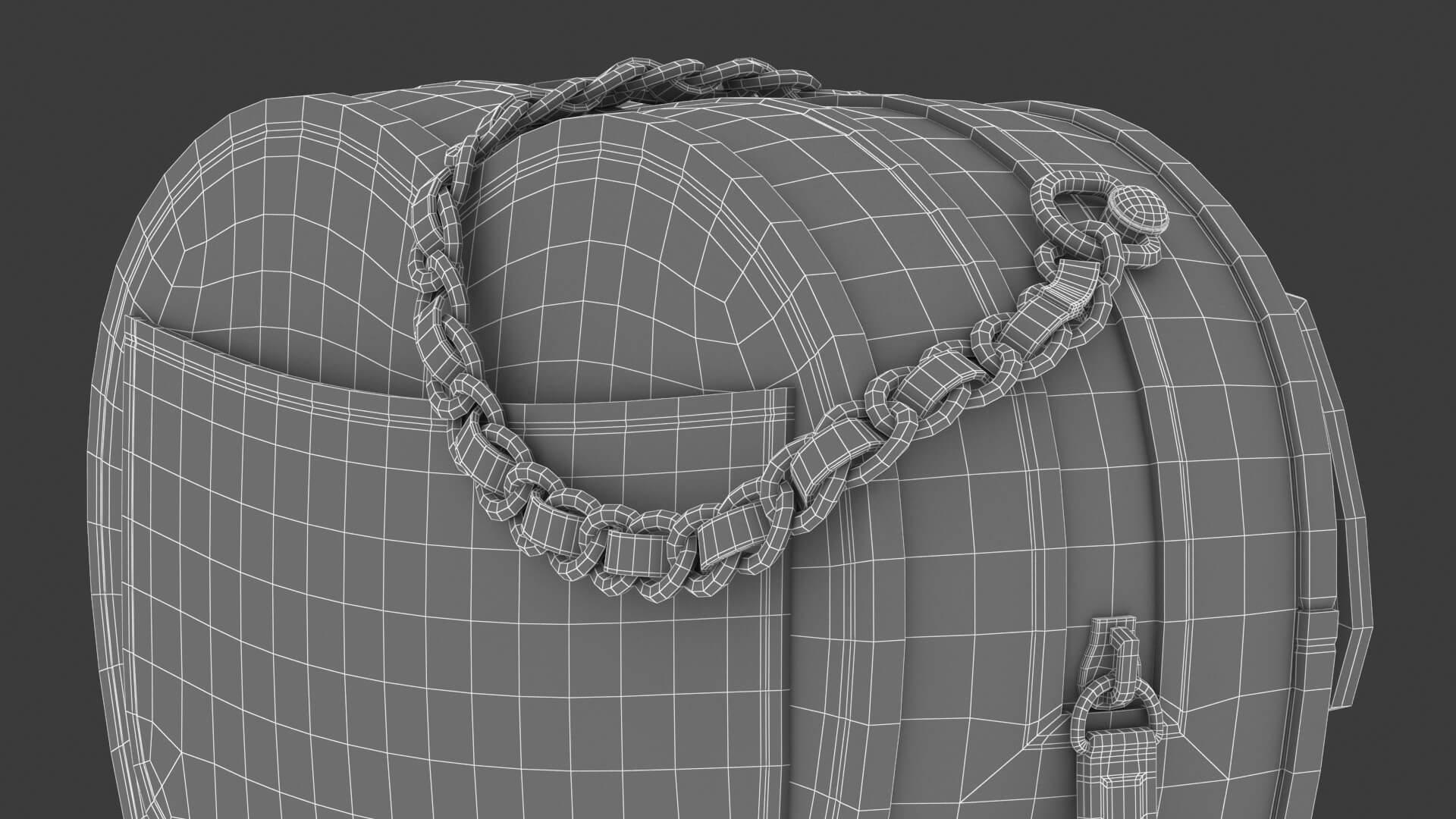 Chanel Heart Clutch With Chain - 3D Model by frezzy