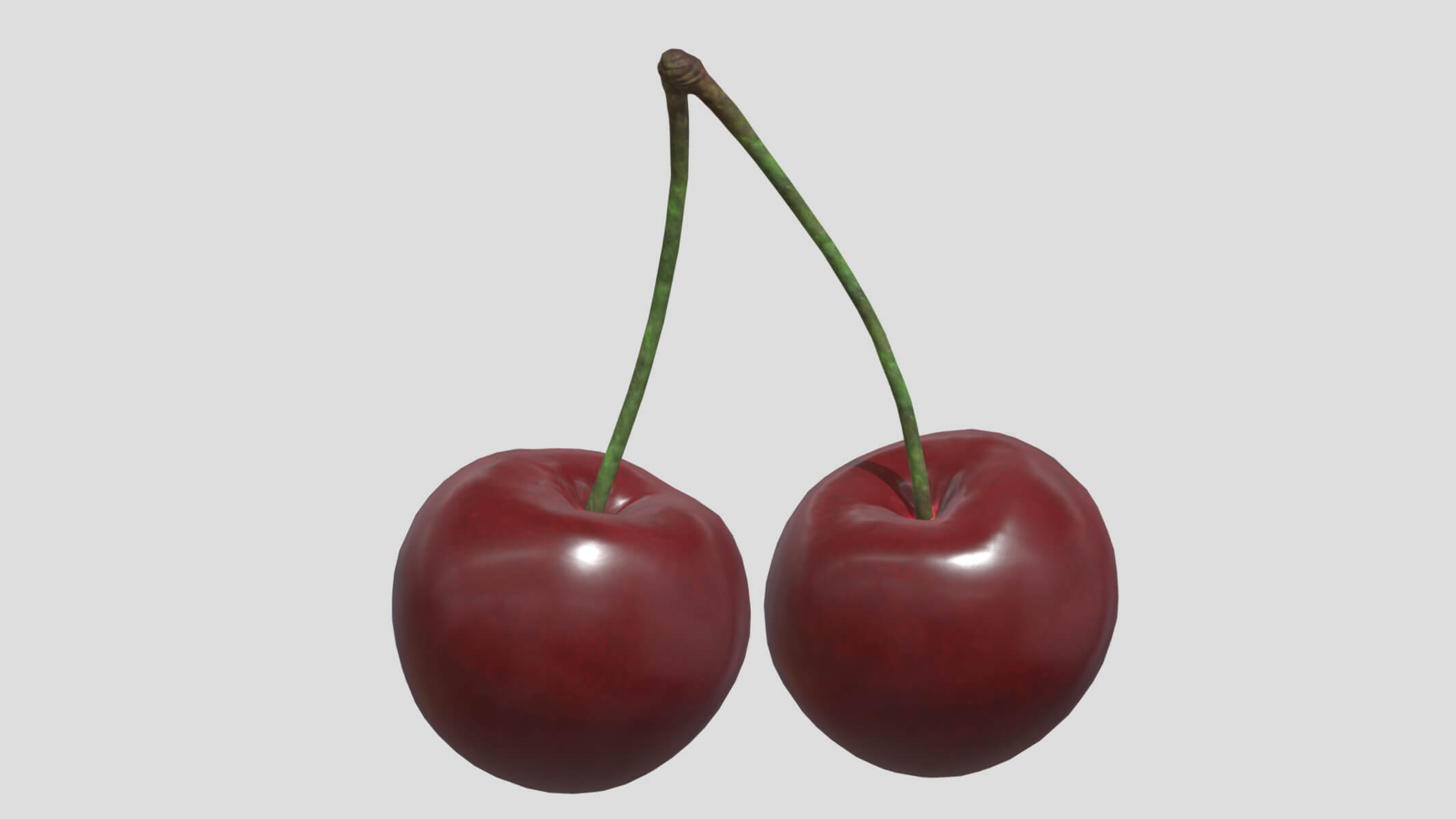 Cherry 02 Low Poly - 3D Model by frezzy