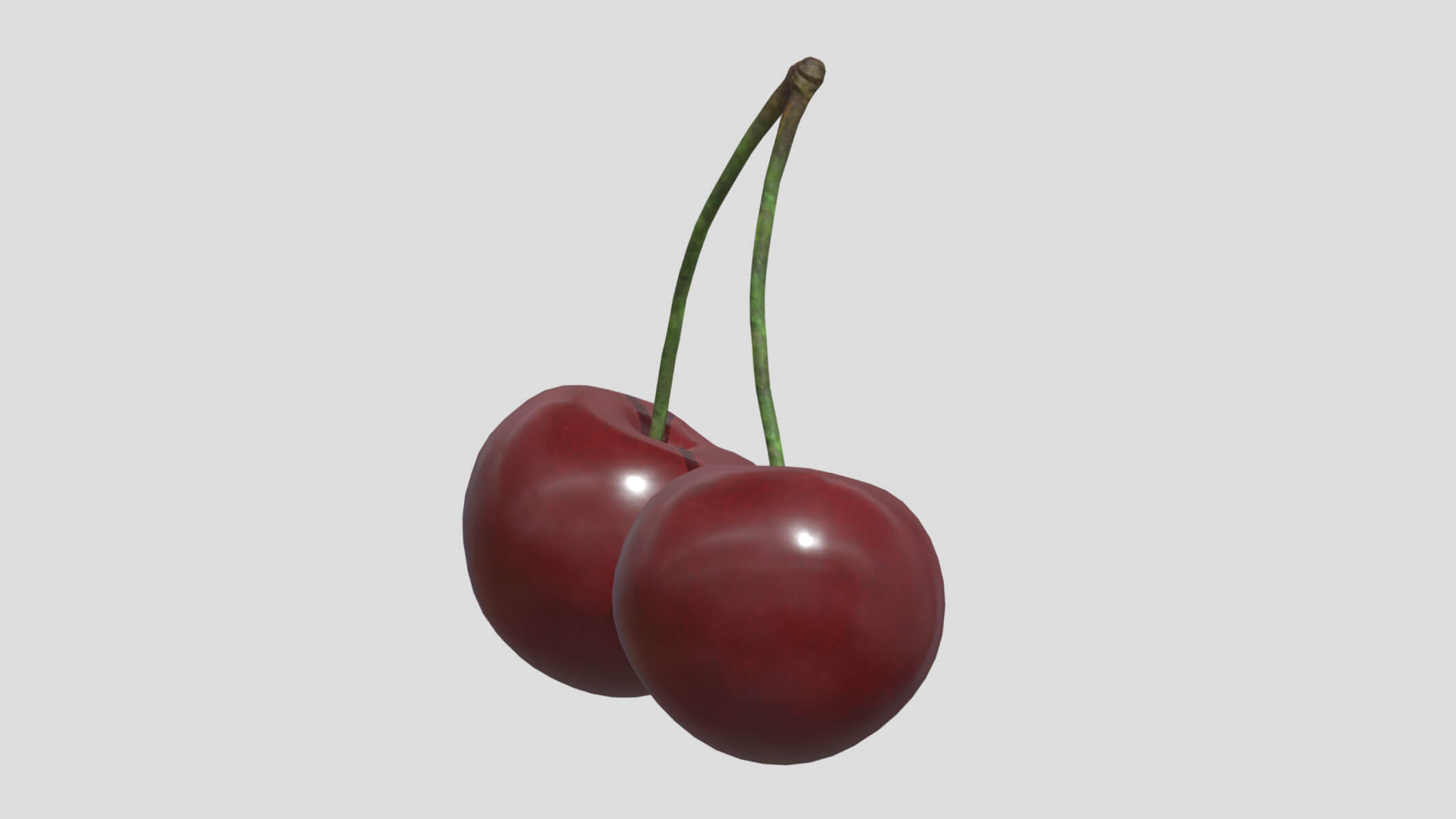 Cherry 02 Low Poly - 3D Model by frezzy