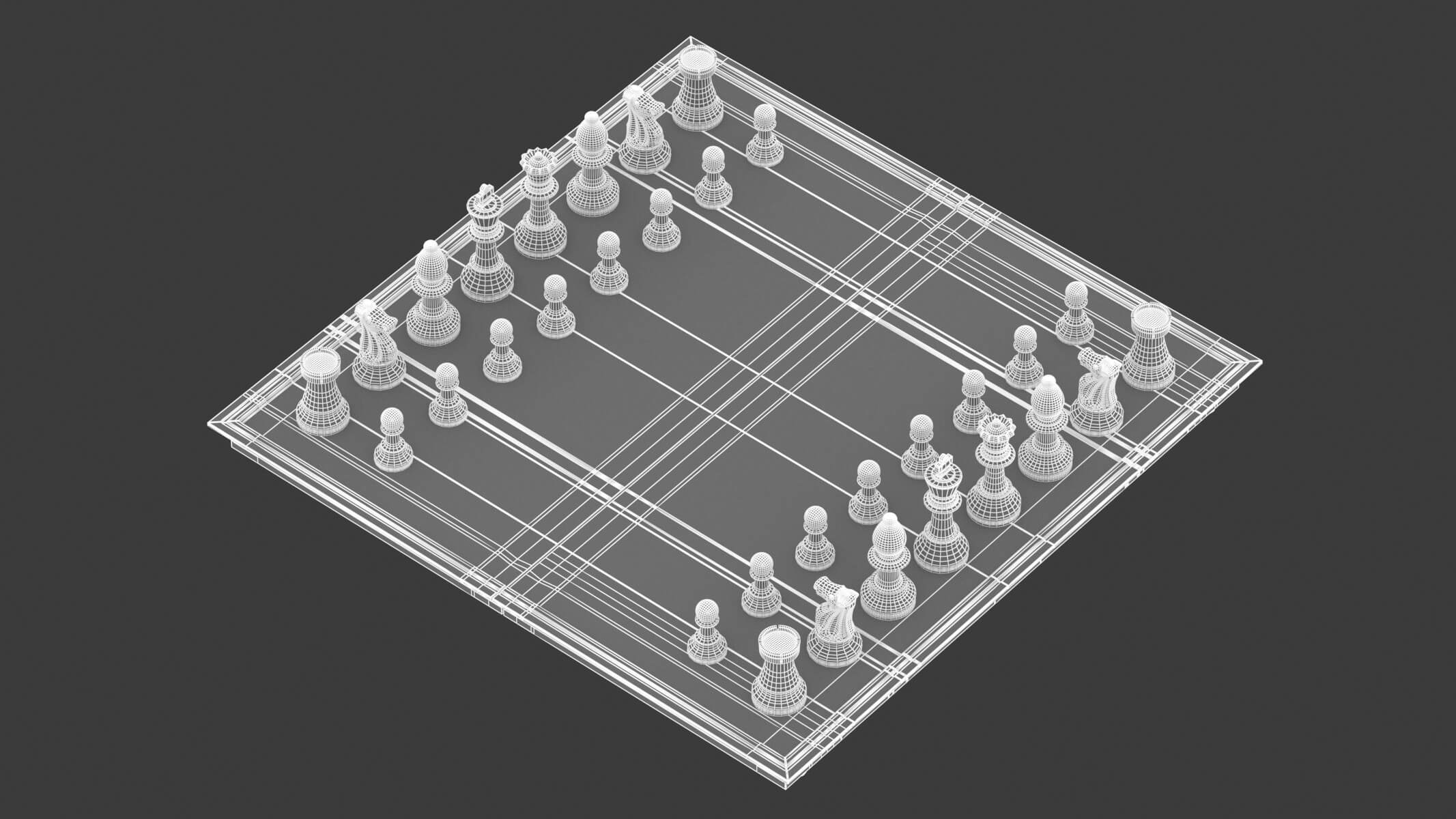 Chess Board - 3D Model by frezzy