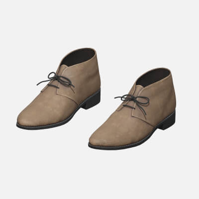 Chukkas Low Poly - 3D Model by frezzy
