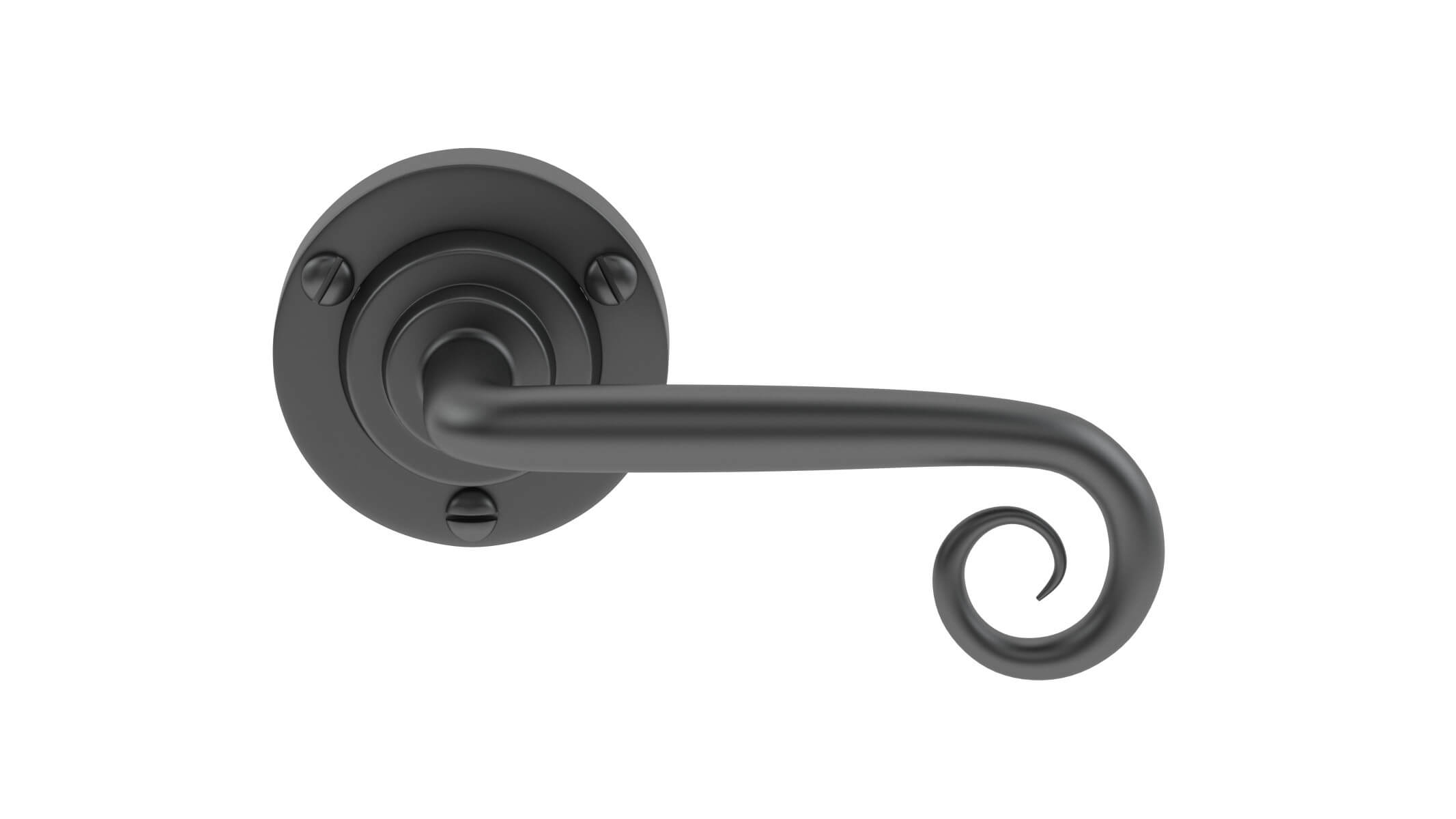 Circle Stonebridge Curl Door Handle - 3D Model by frezzy