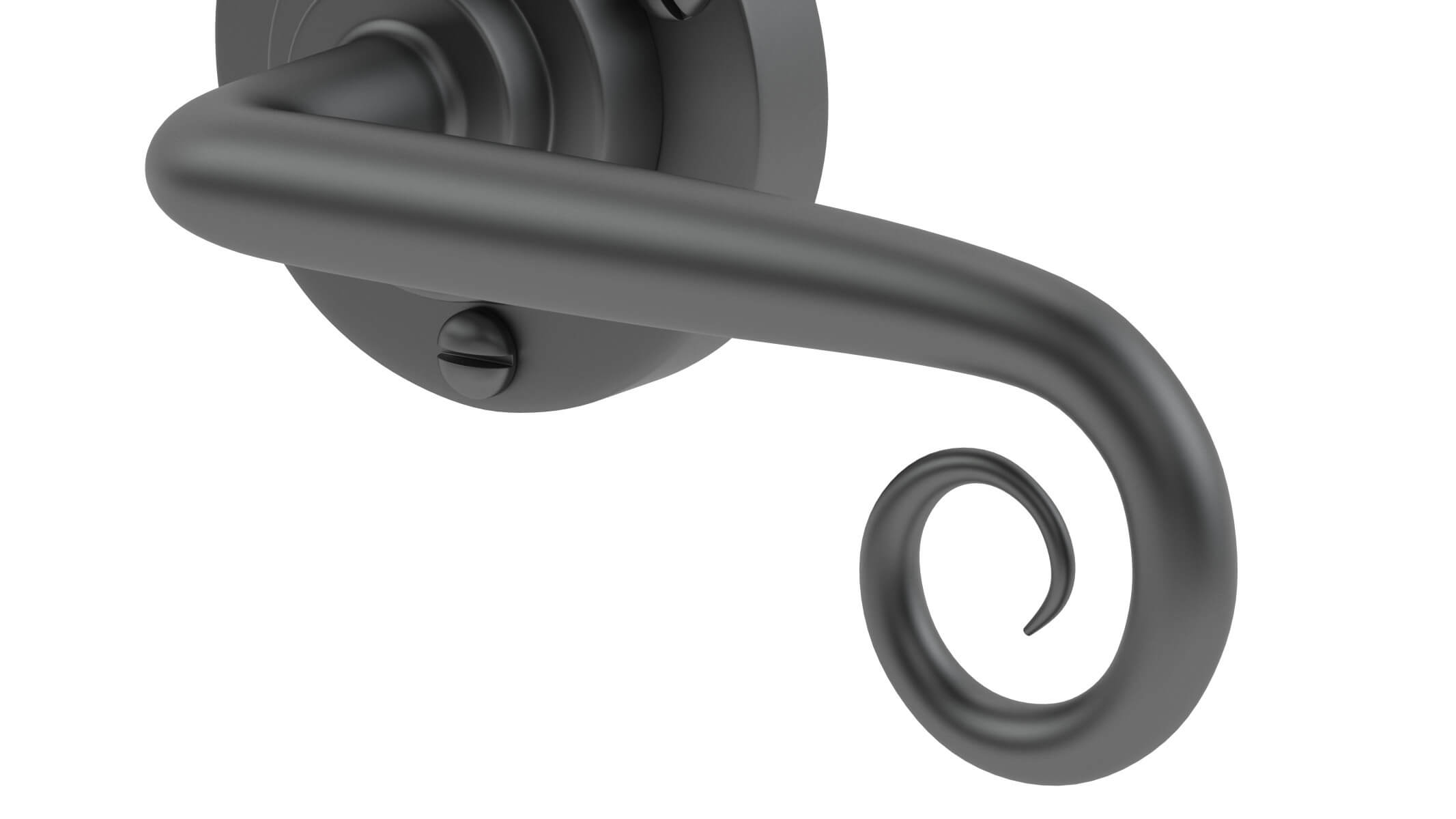 Circle Stonebridge Curl Door Handle - 3D Model by frezzy