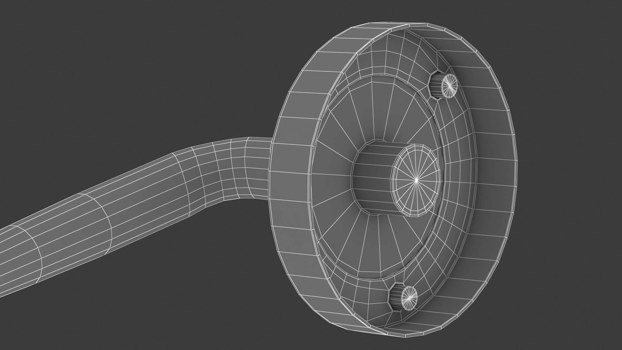 Circle Stonebridge Curl Door Handle - 3D Model by frezzy