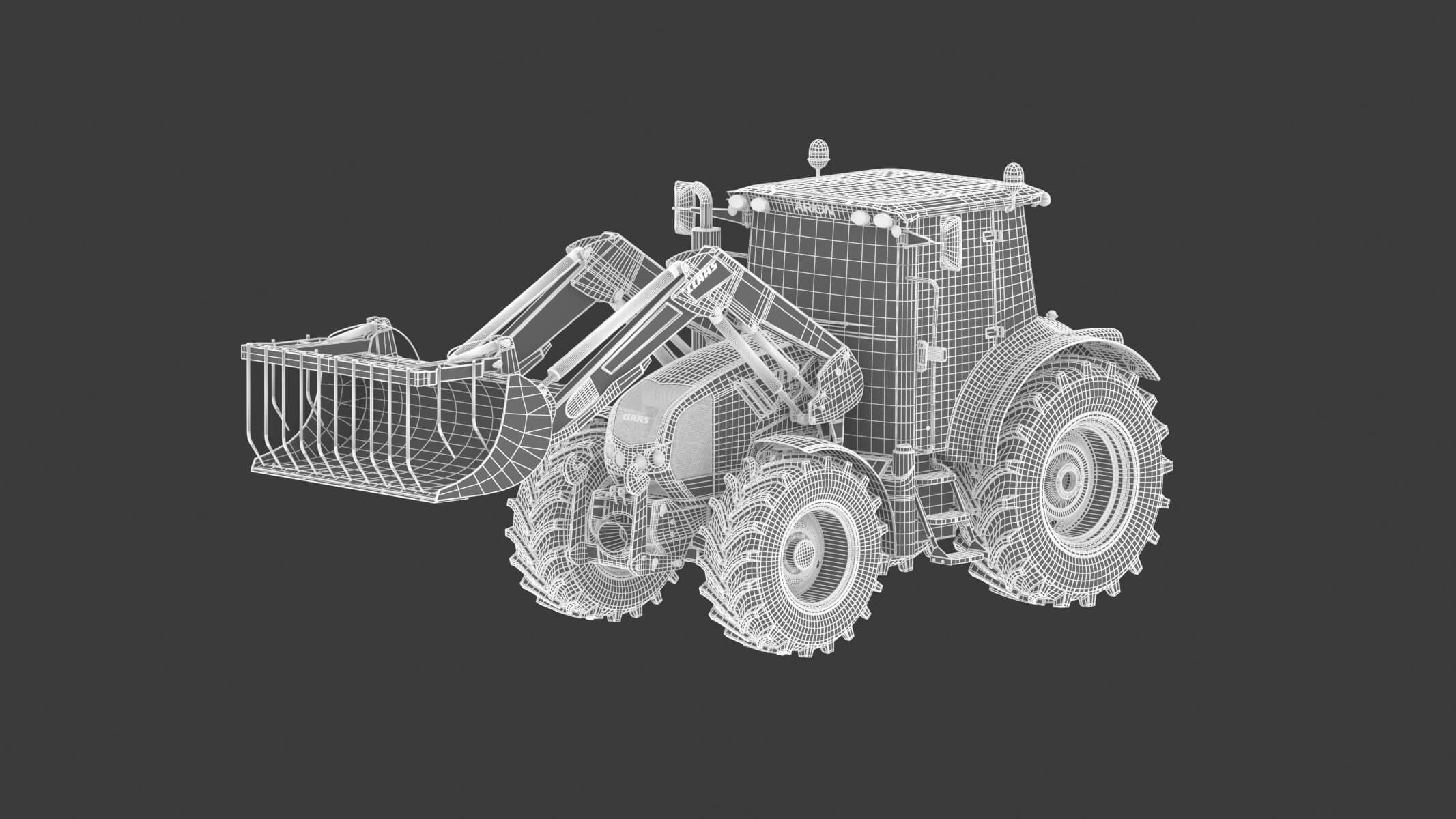 Claas Arion 400 Tractor Version 2010 - 3D Model by frezzy