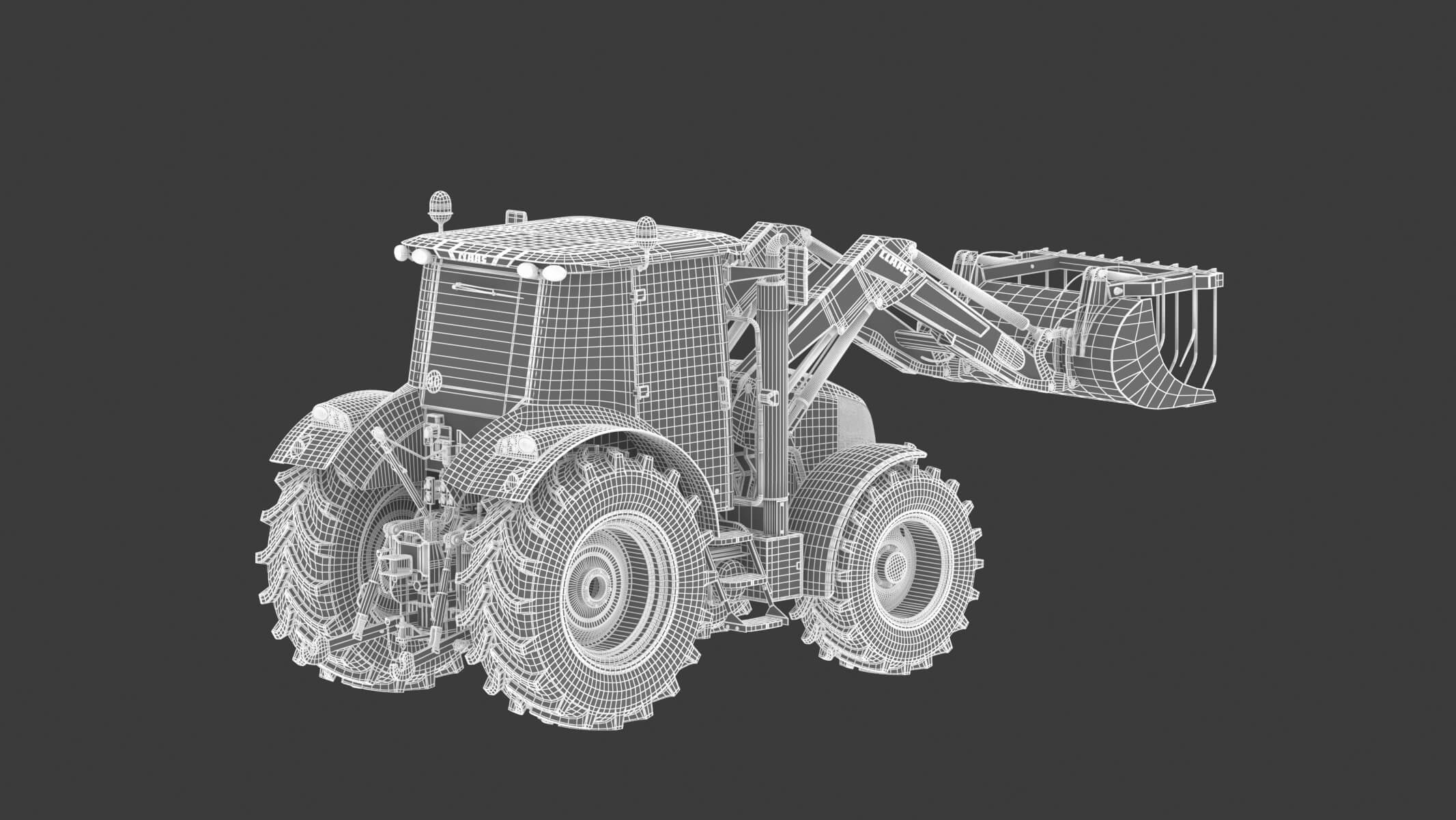 Claas Arion 400 Tractor Version 2010 - 3D Model by frezzy