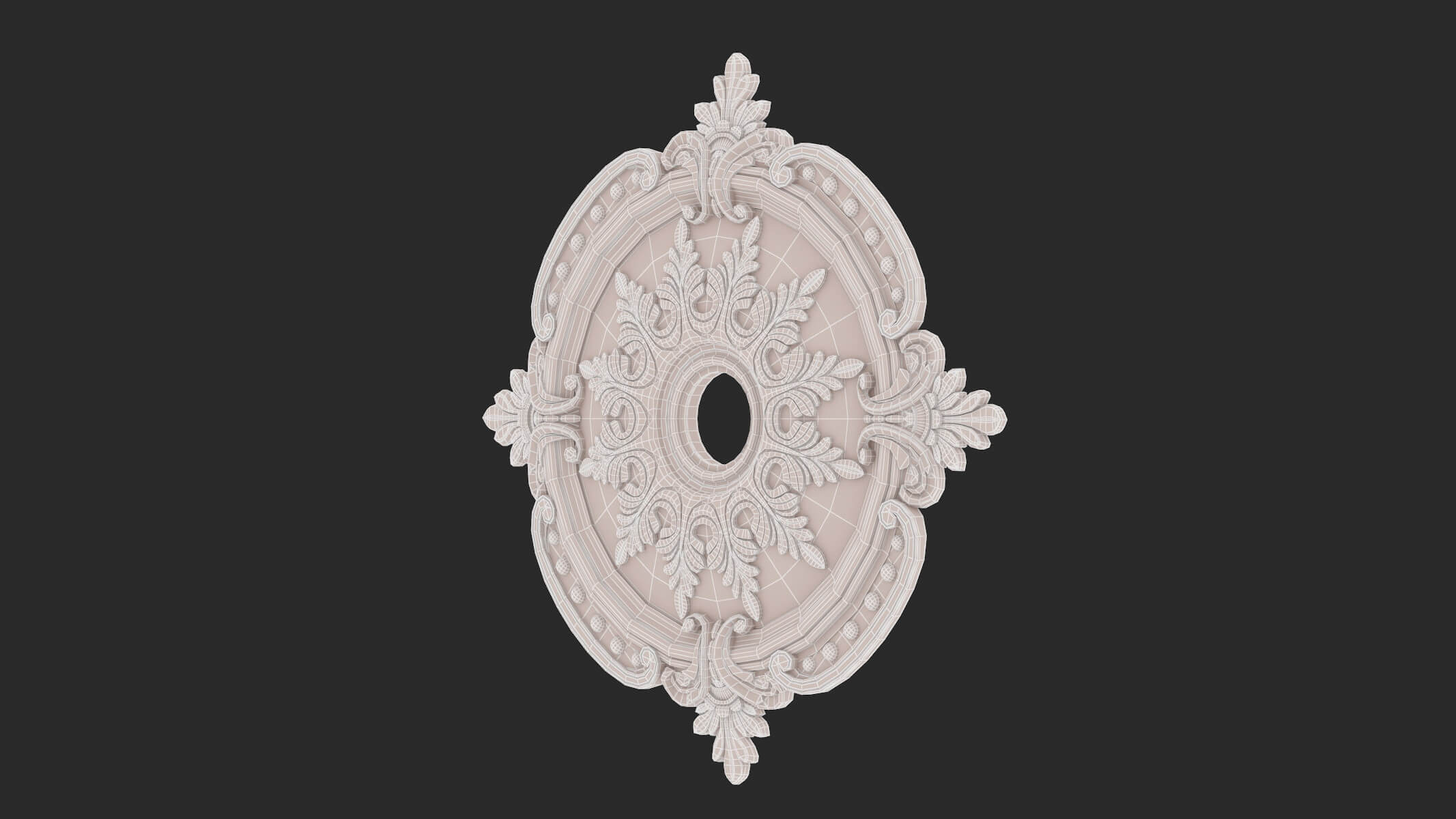 Classic Ceiling Medallion 17 - 3D Model by frezzy