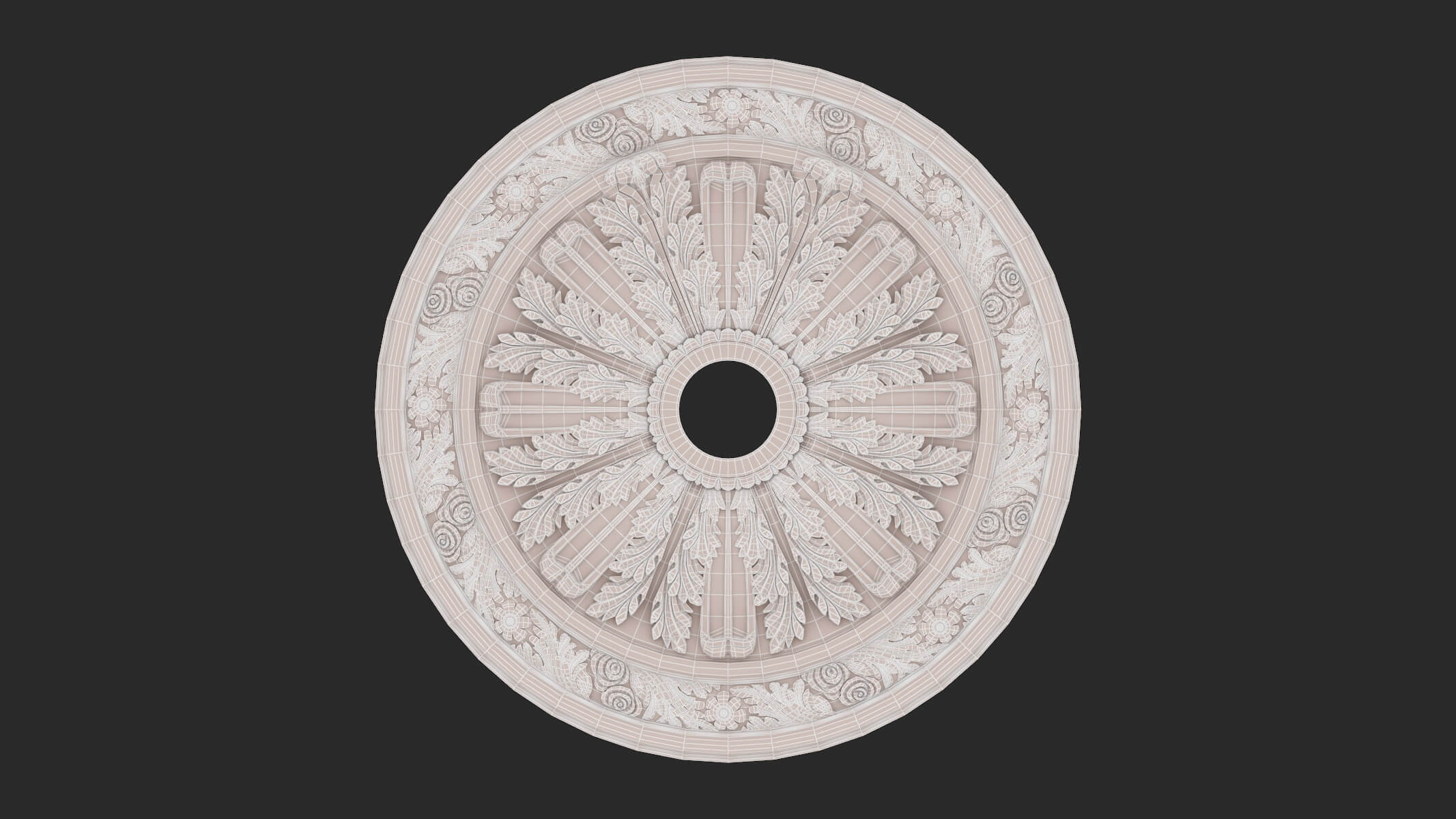 Classic Ceiling Medallion 21 - 3D Model by frezzy