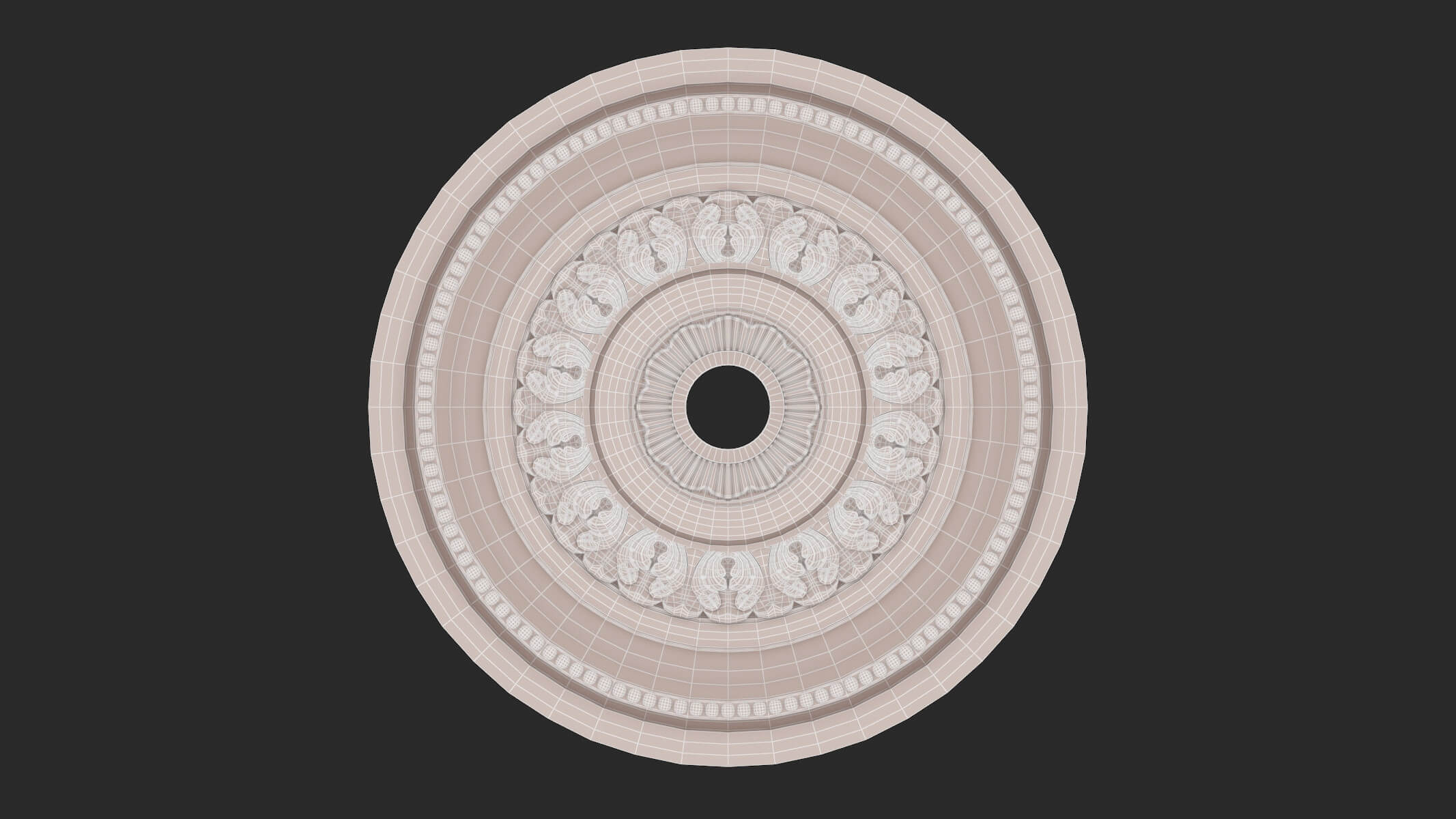 Classic Ceiling Medallion 24 - 3D Model by frezzy