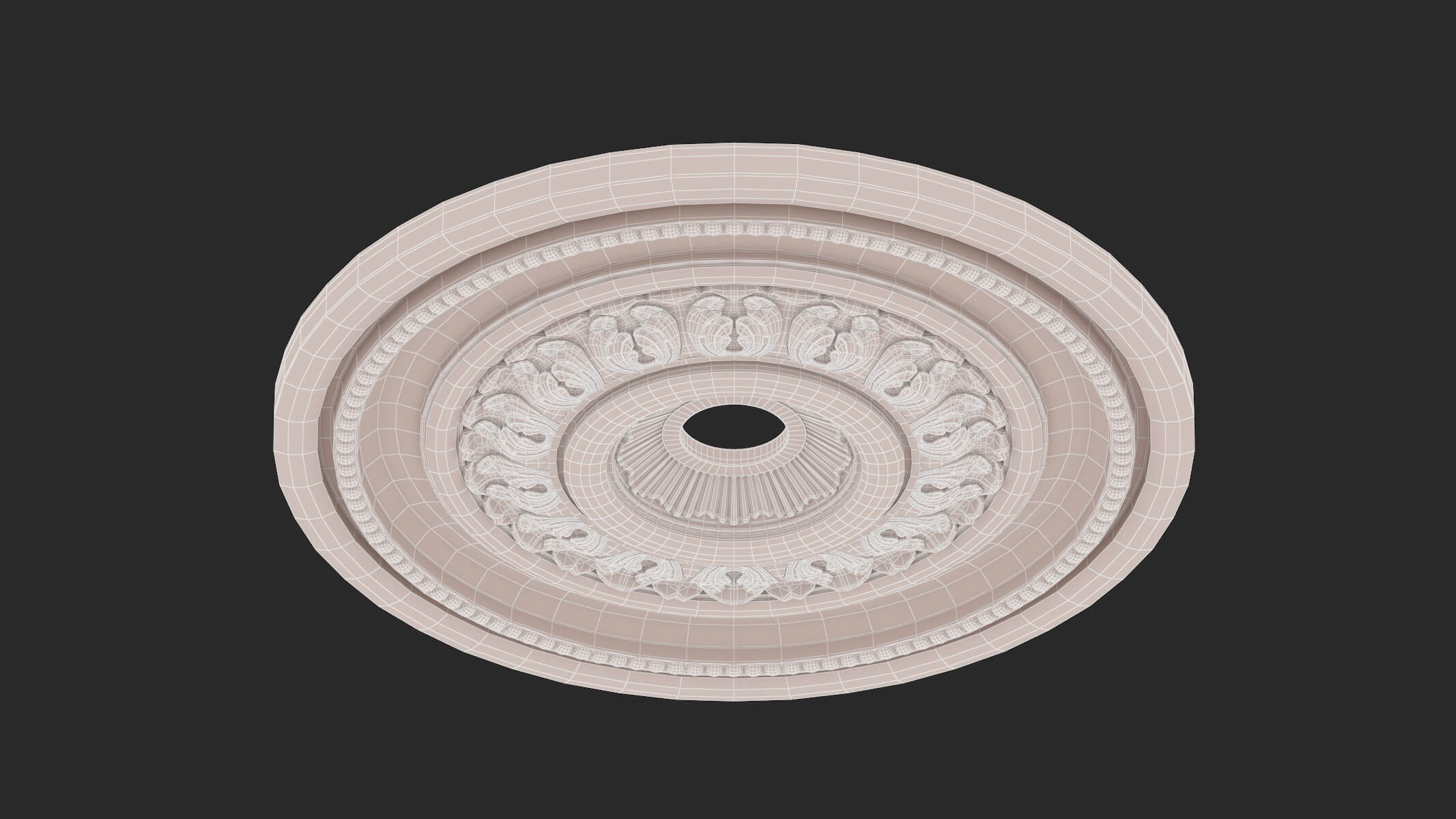 Classic Ceiling Medallion 24 - 3D Model by frezzy