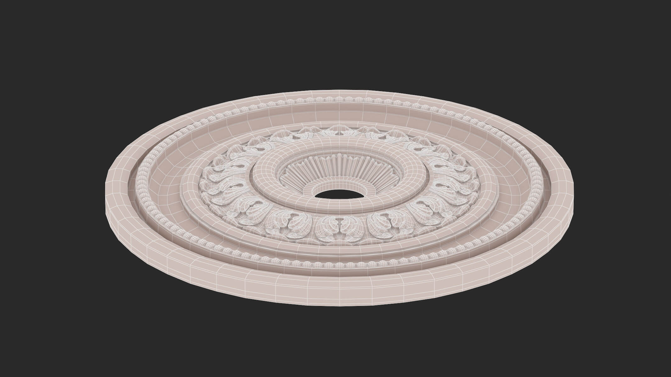 Classic Ceiling Medallion 24 - 3D Model by frezzy