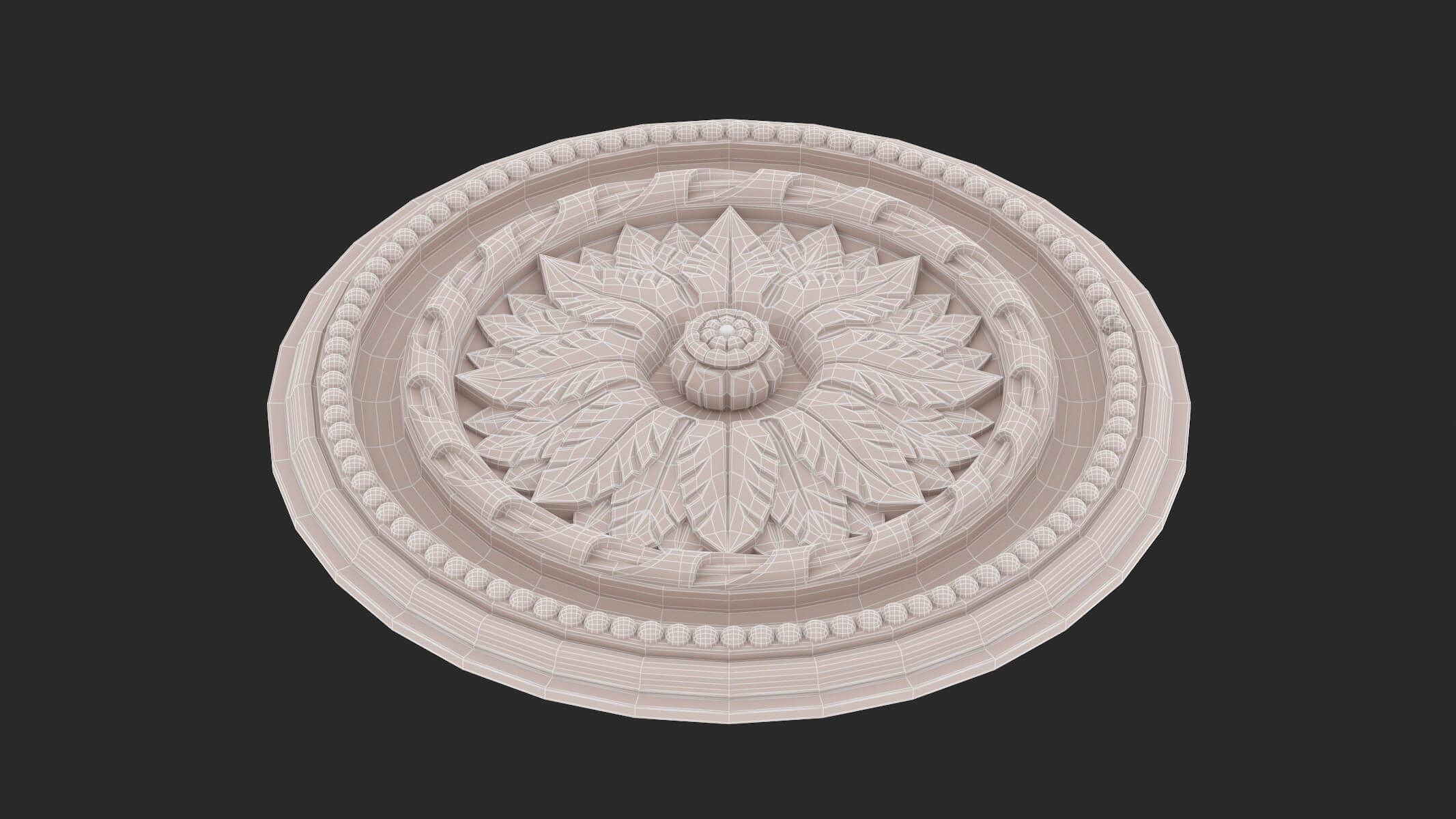 Classic Ceiling Medallion 28 - 3D Model by frezzy